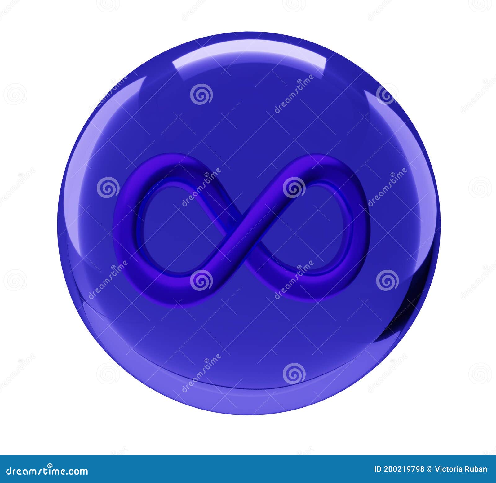 Infinity Sign or Symbol in Glass Ball Stock Photo - Illustration of ...