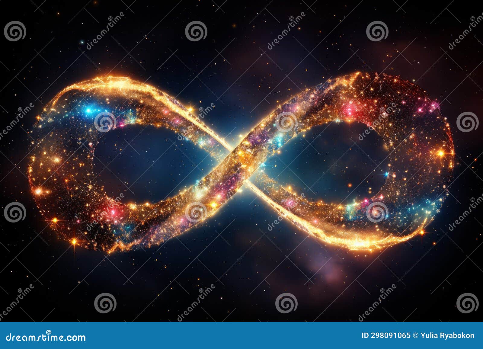 Infinity Sign Universe. Generate Ai Stock Image - Image of education ...