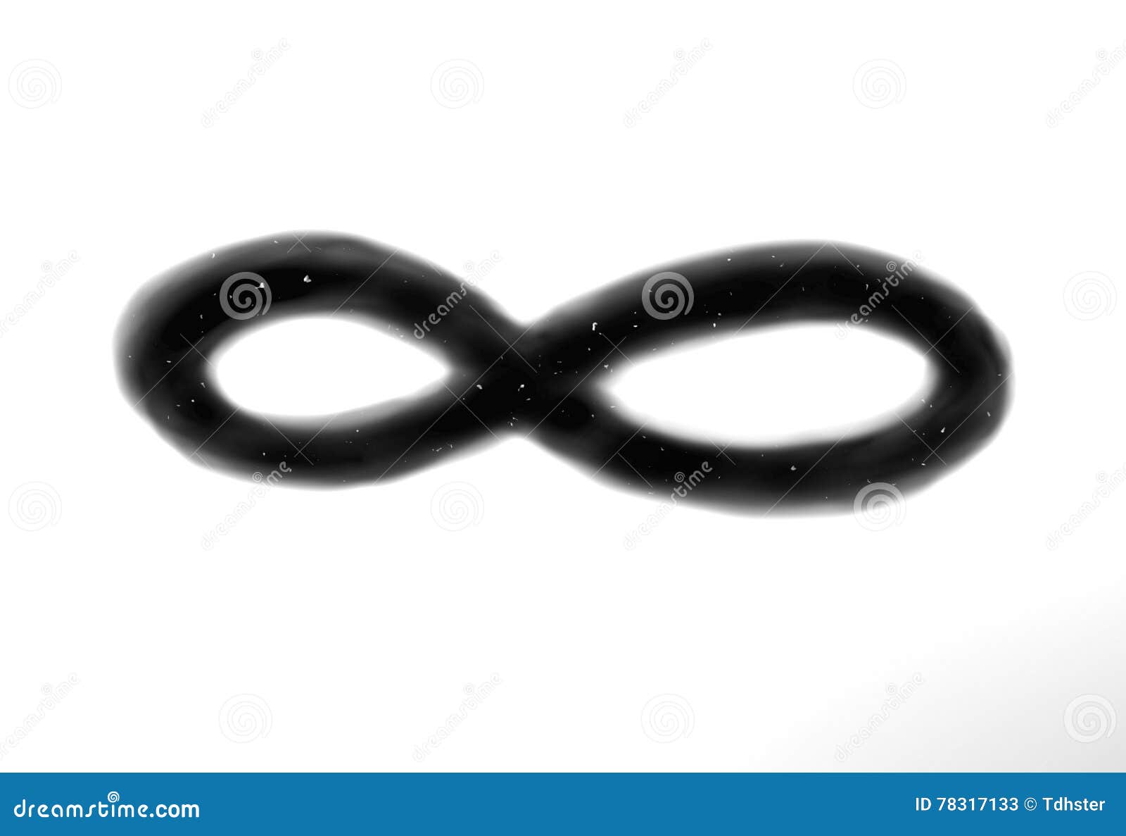 Infinity Sign with Universe Stars 3d Illustration Stock Illustration ...
