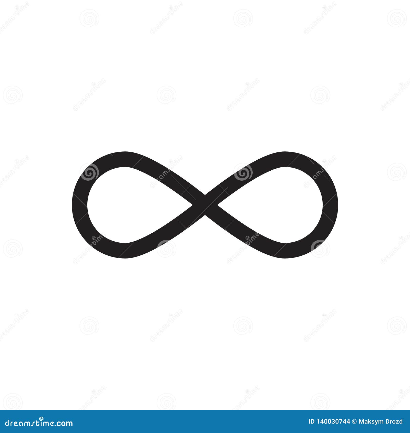 Infinity sign vector icon stock vector. Illustration of endless - 140030744