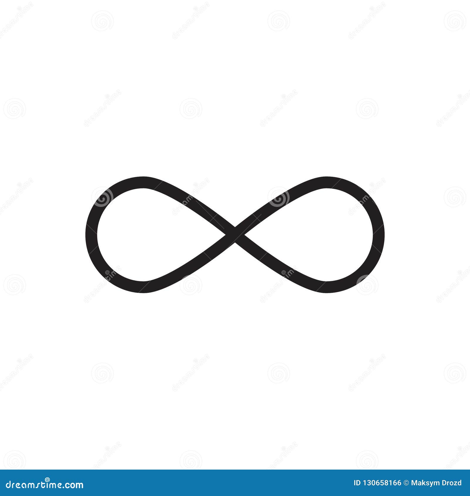 Infinity sign vector icon stock vector. Illustration of element - 130658166