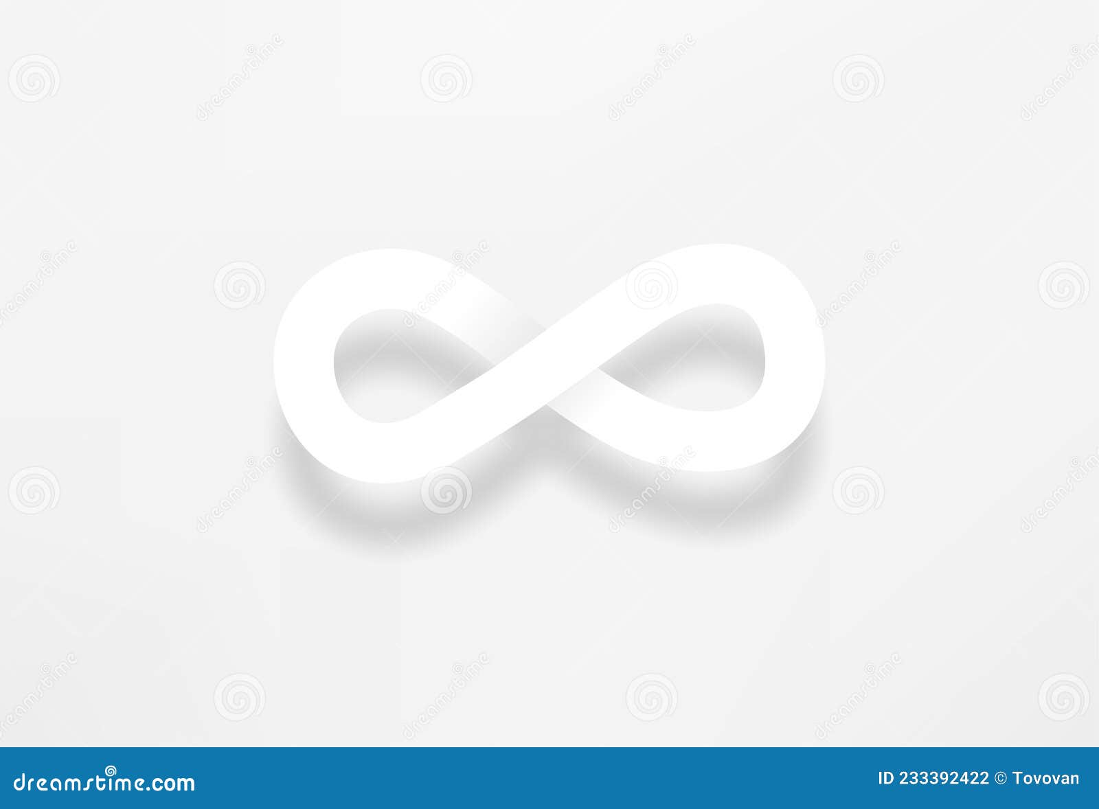 Infinity Sign Vector Illustration with Shadow Stock Vector ...
