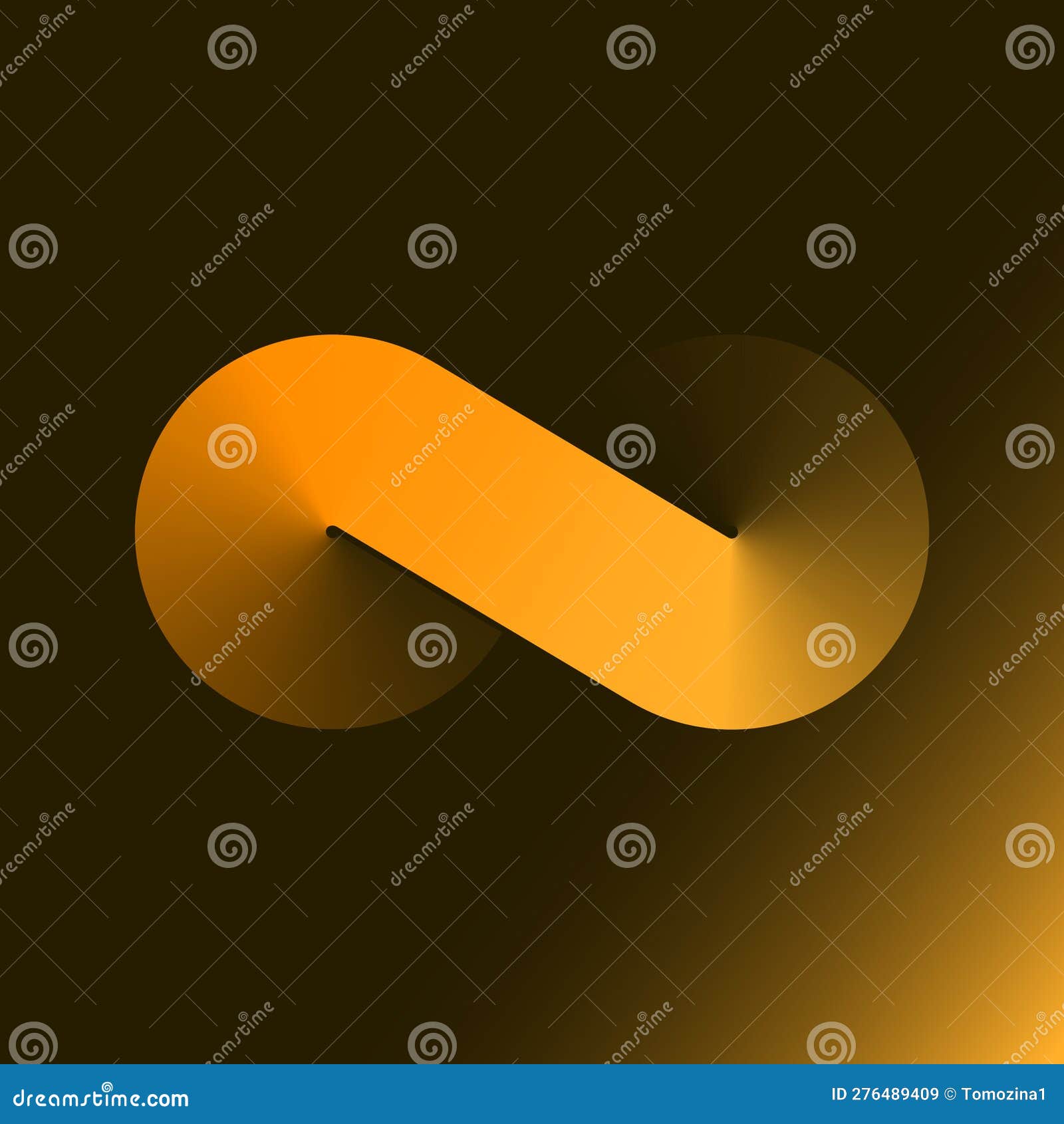 Infinity Sign Vector Template Stock Vector - Illustration of golden ...