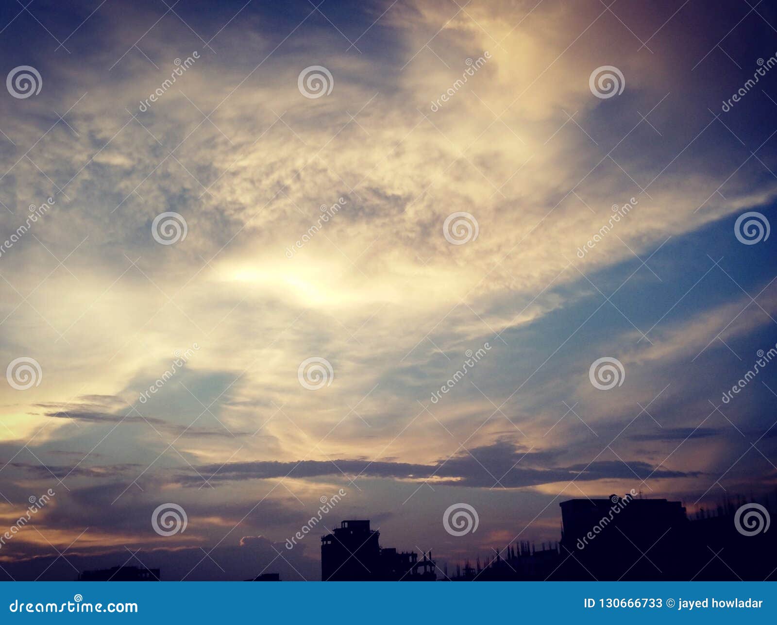 Infinity sky stock image. Image of sunset, infinity - 130666733