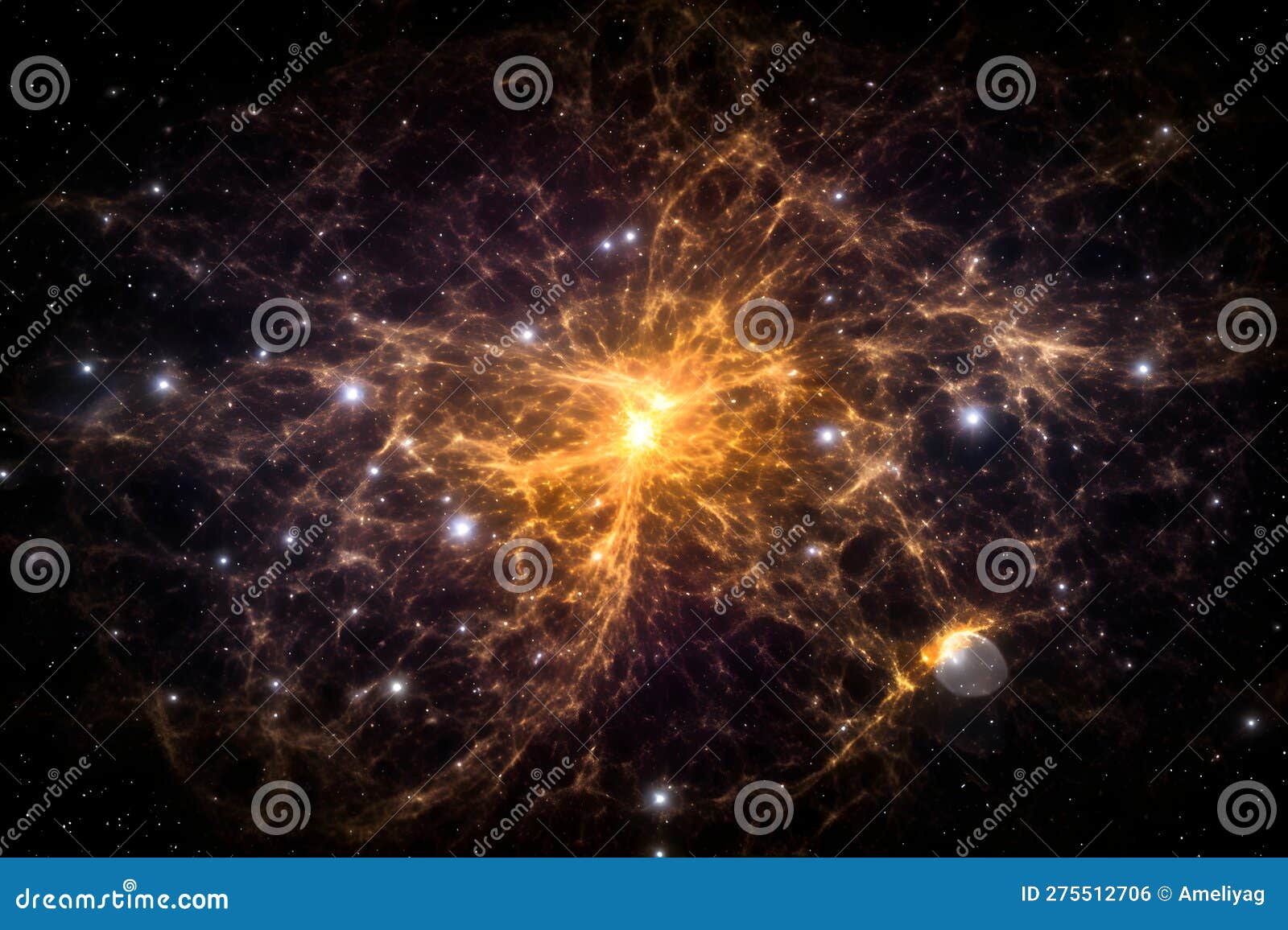 Infinity of Space, Cosmic Nebula Stars Planets, Collision of Stars ...