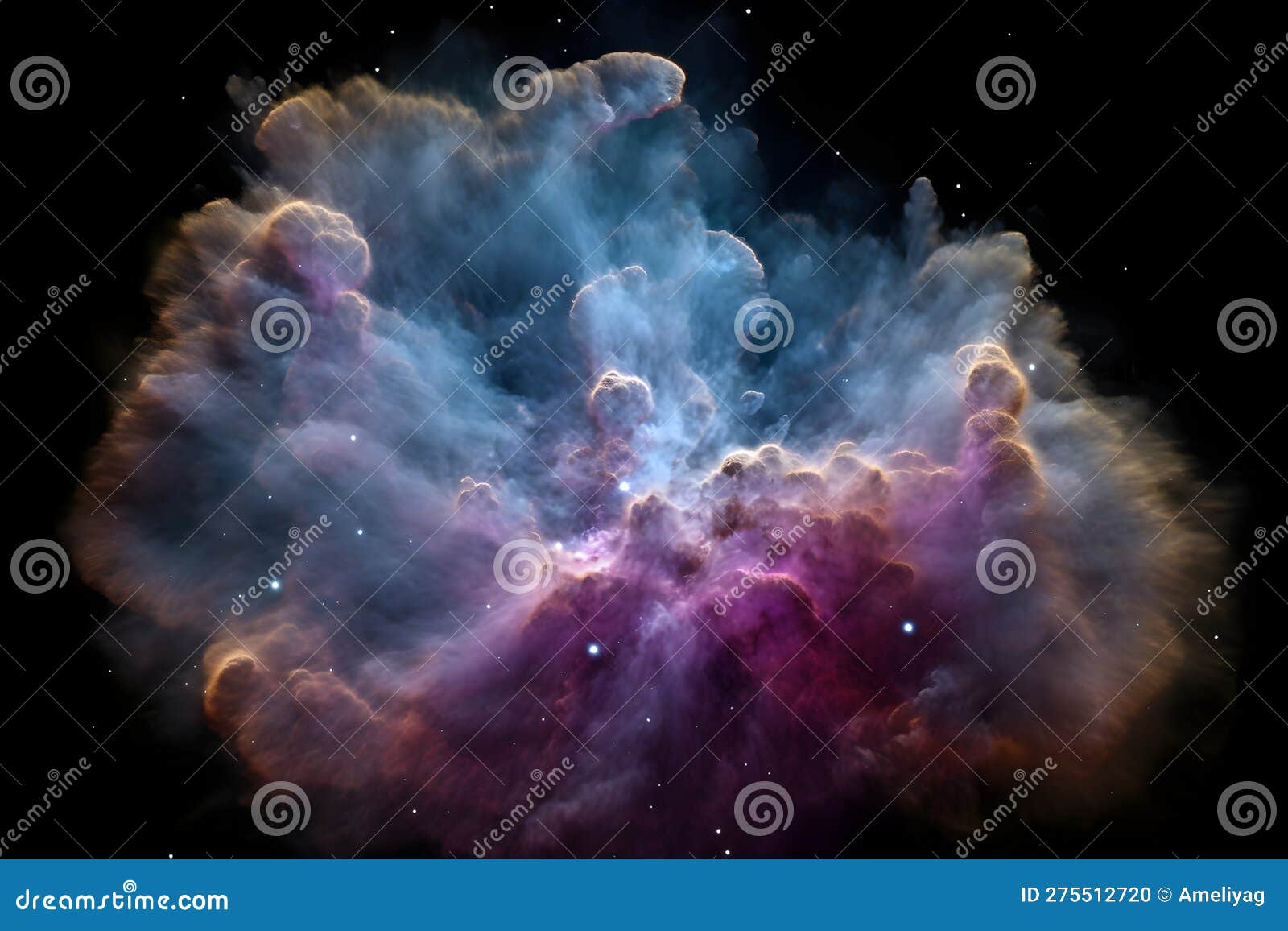 Infinity of Space, Cosmic Nebula Stars Planets, Collision of Stars ...