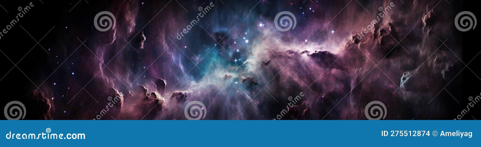 Infinity of Space, Cosmic Nebula Stars Planets, Collision of Stars ...