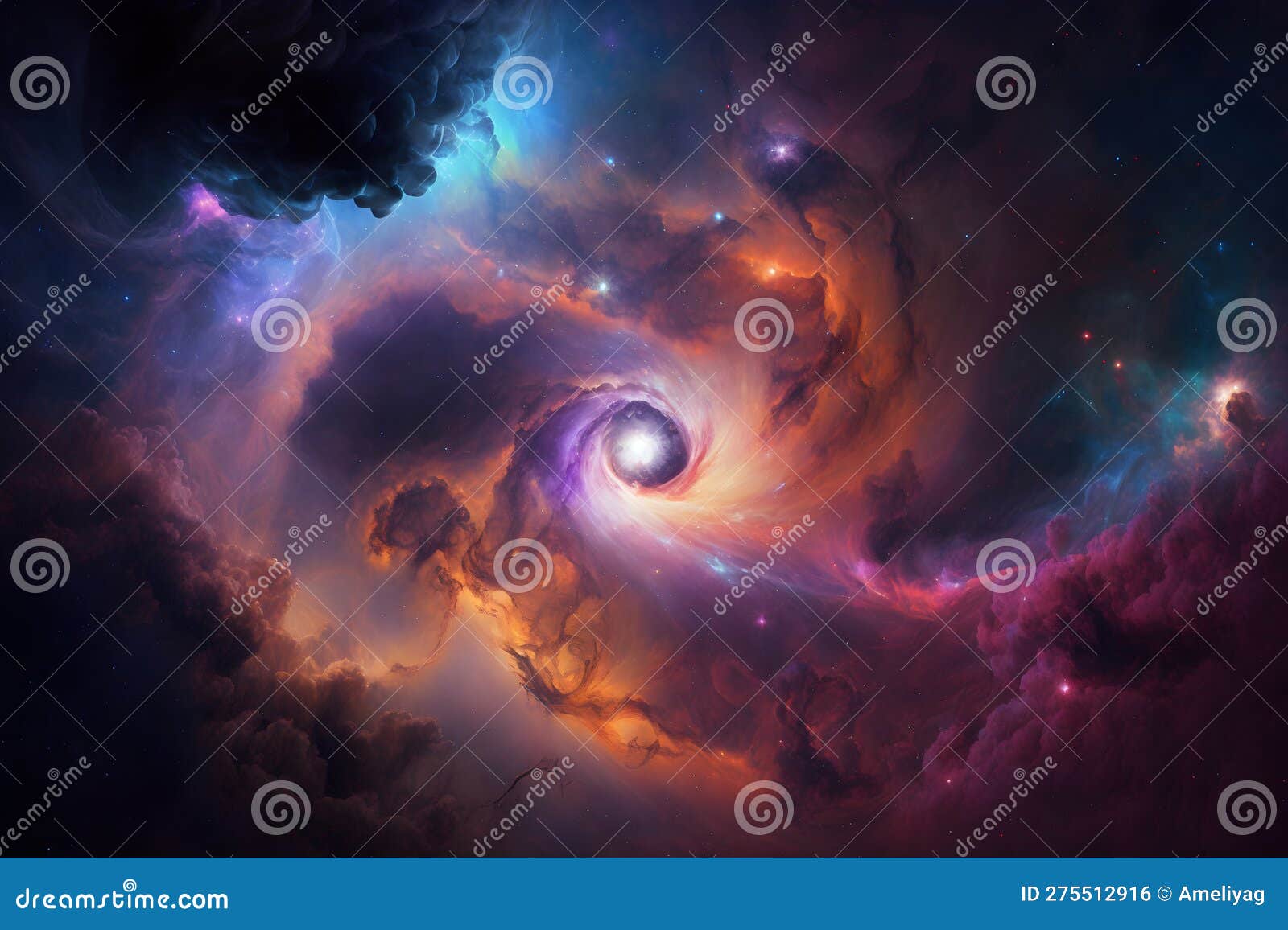 Infinity of Space, Cosmic Nebula Stars Planets, Collision of Stars ...