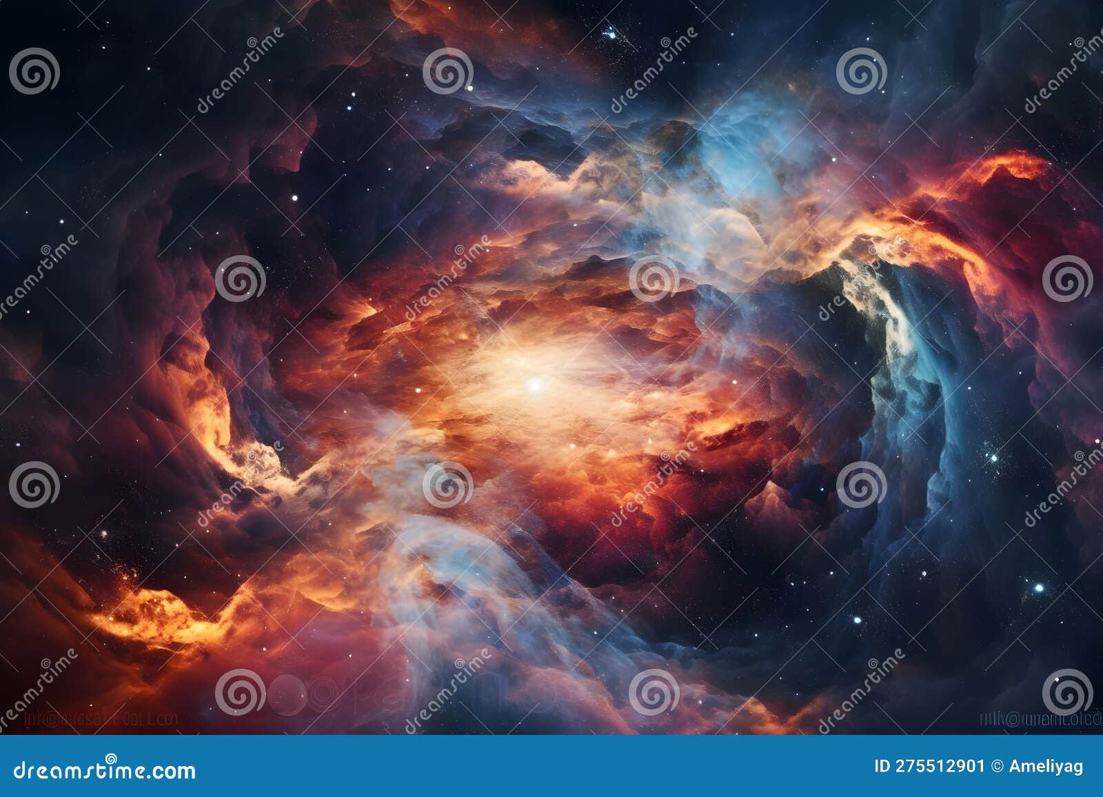 Infinity of Space, Cosmic Nebula Stars Planets, Collision of Stars ...