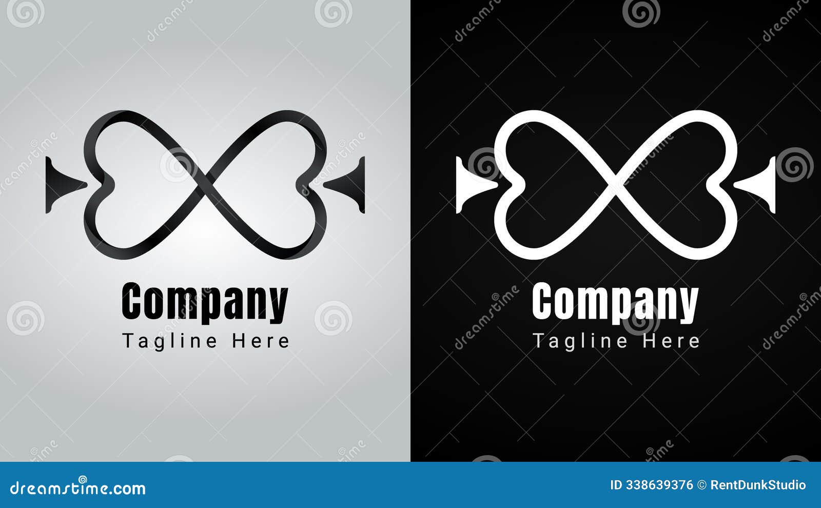 Infinity Spade Logo Vector Illustration | CartoonDealer.com #338639376