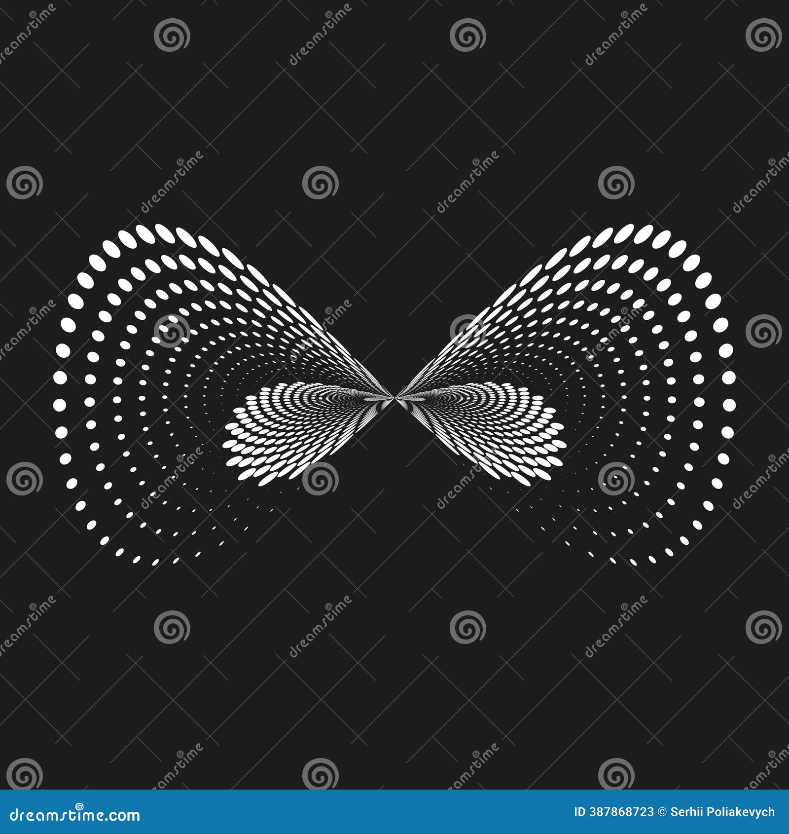 Optical Motion Illusion Background. Purple Squares Fly Apart Circularly ...