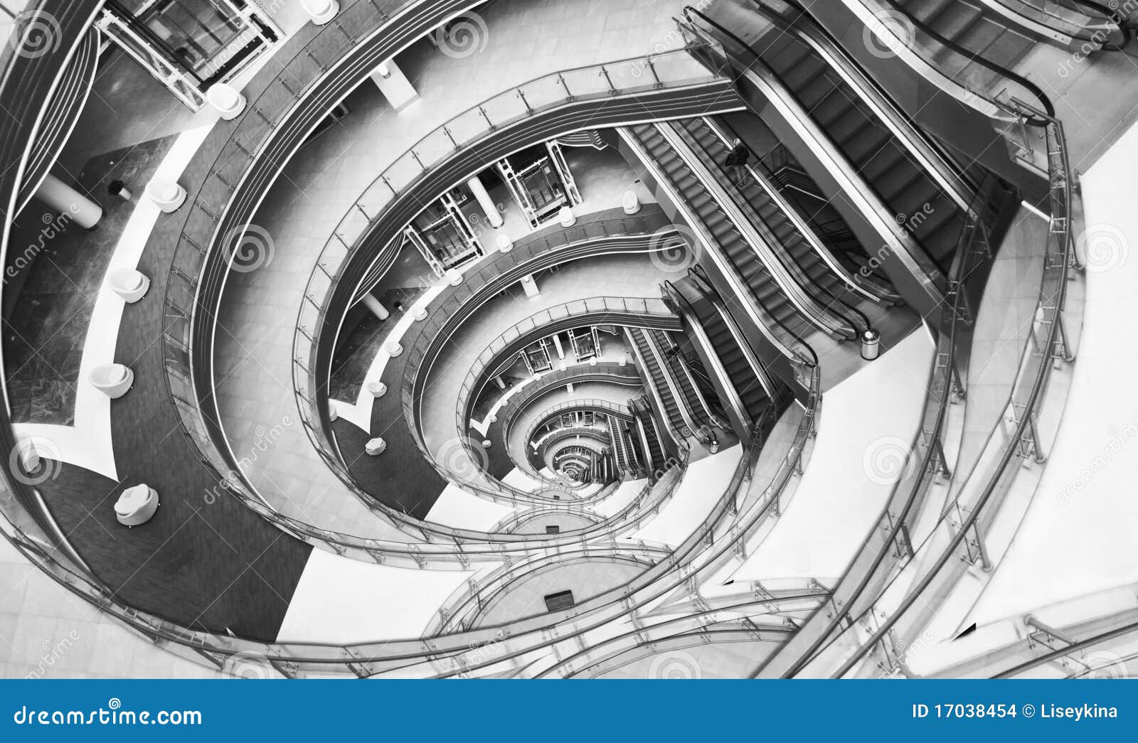 Infinity stairs. stock photo. Image of curve, infinity - 17038454