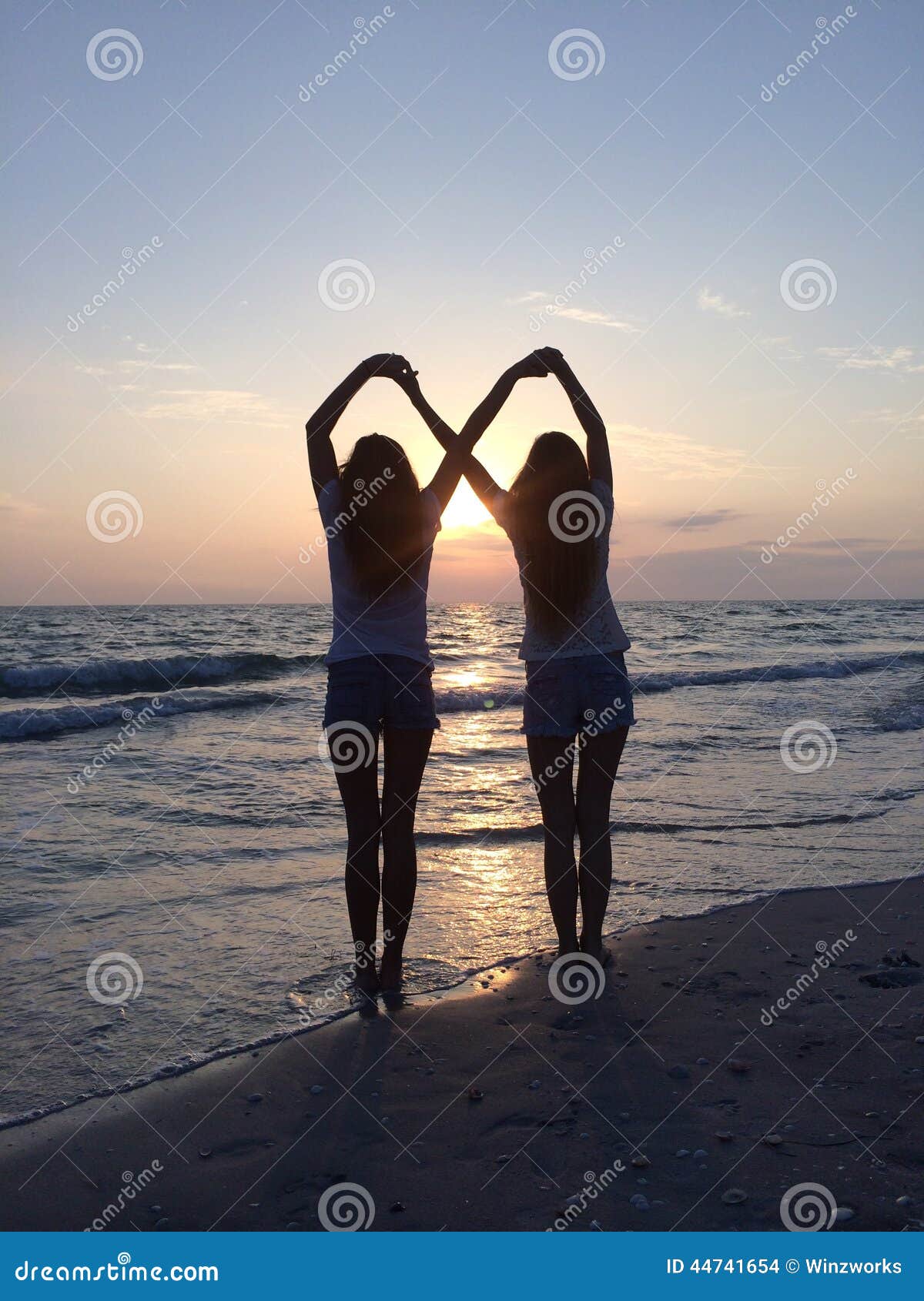 Infinity sunset stock photo. Image of vacation, silhouette - 44741654