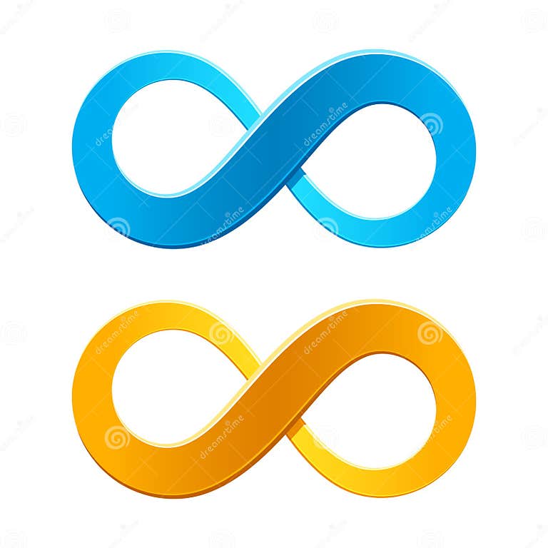Infinity symbol stock vector. Illustration of futuristic - 16033811