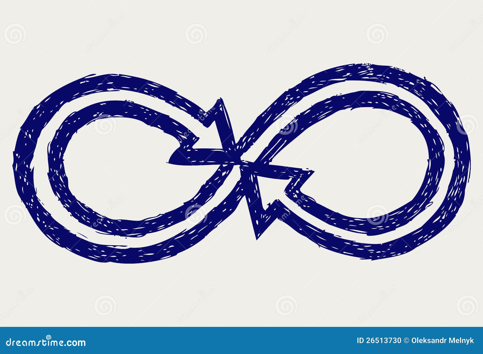 Infinity symbol stock vector. Illustration of circular - 26513730