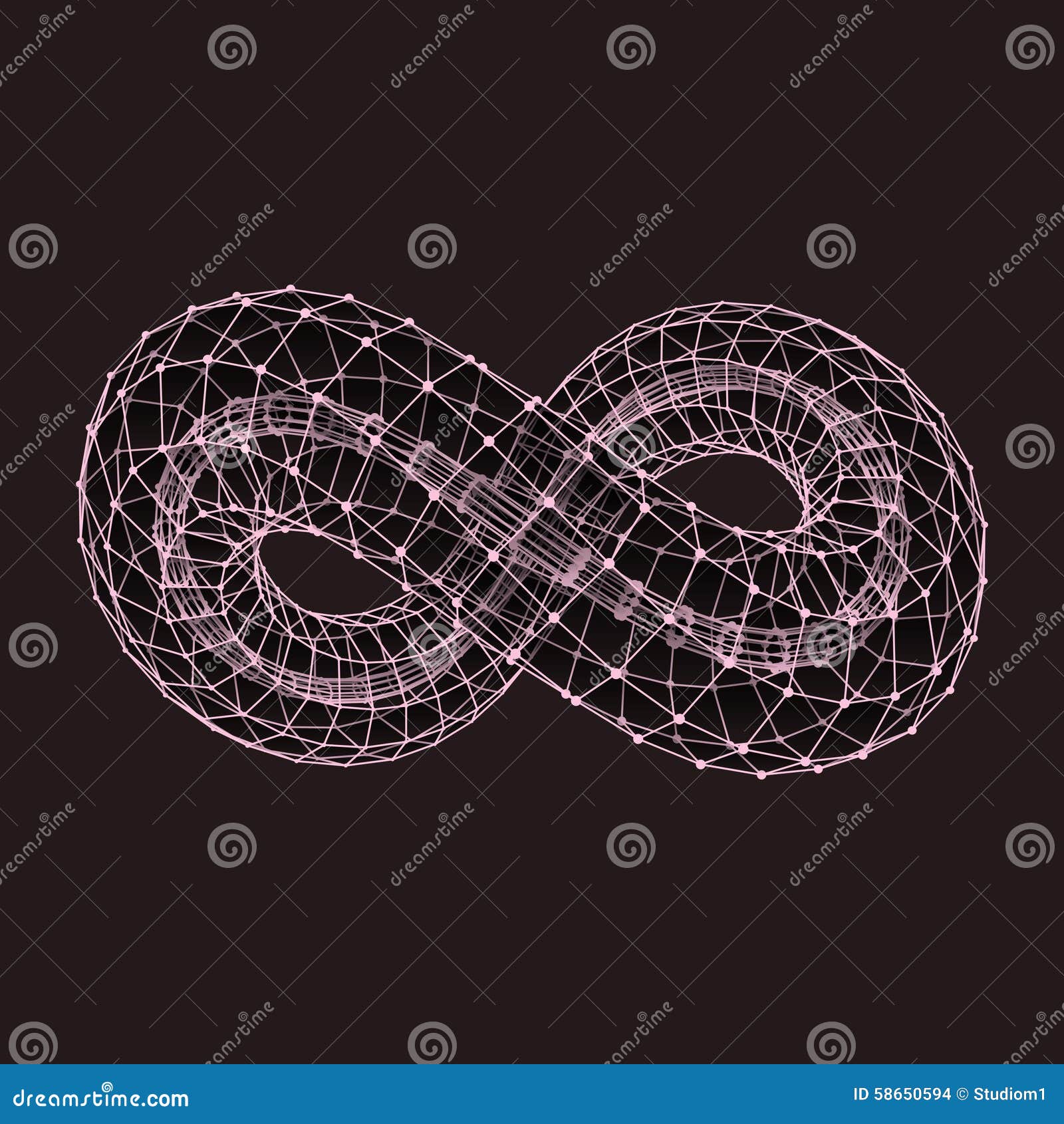 Infinity Symbol. Abstract 3d Design Element Stock Vector - Illustration ...