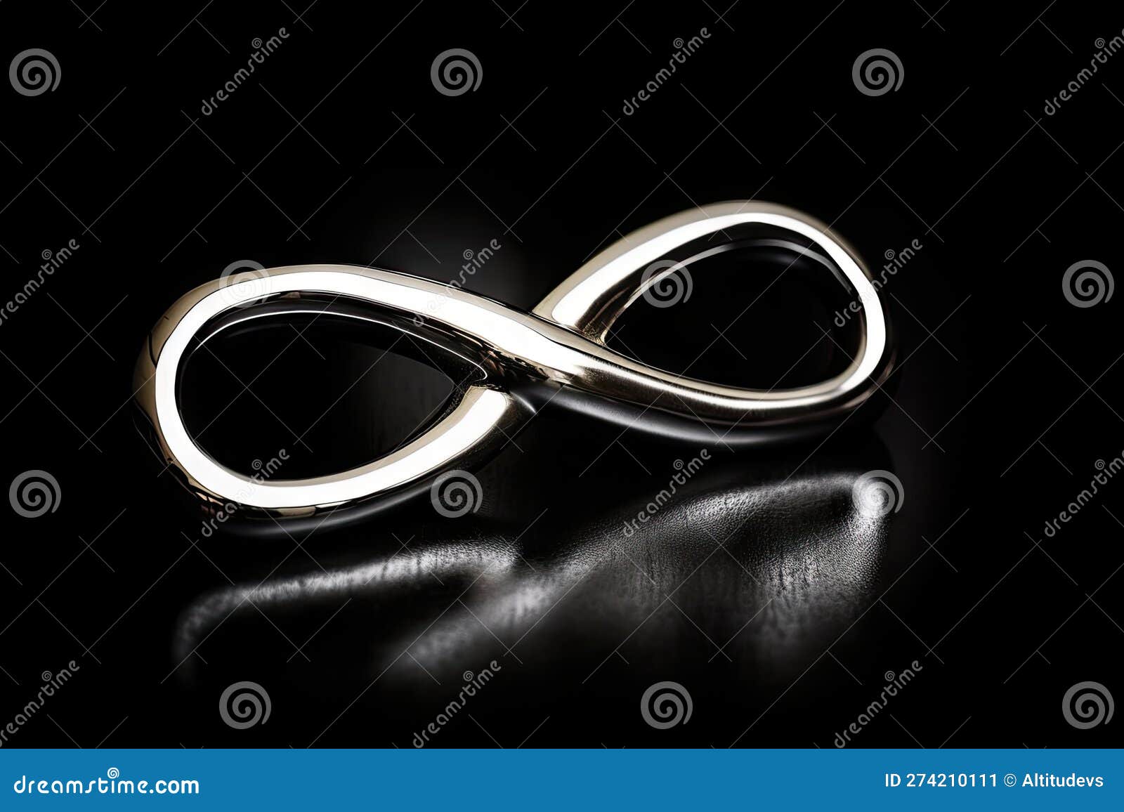 Infinity Symbol on Black Background, Making a Strong and Stylish ...