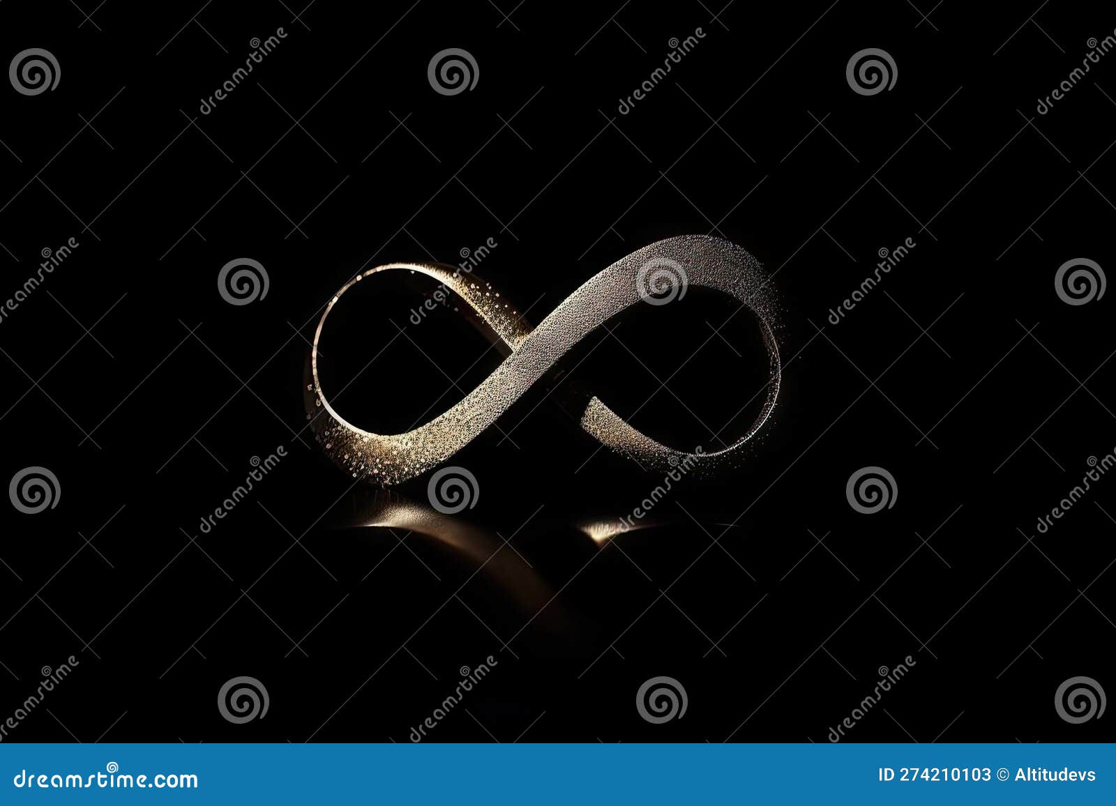 Infinity Symbol on Black Background, Making a Strong and Stylish ...