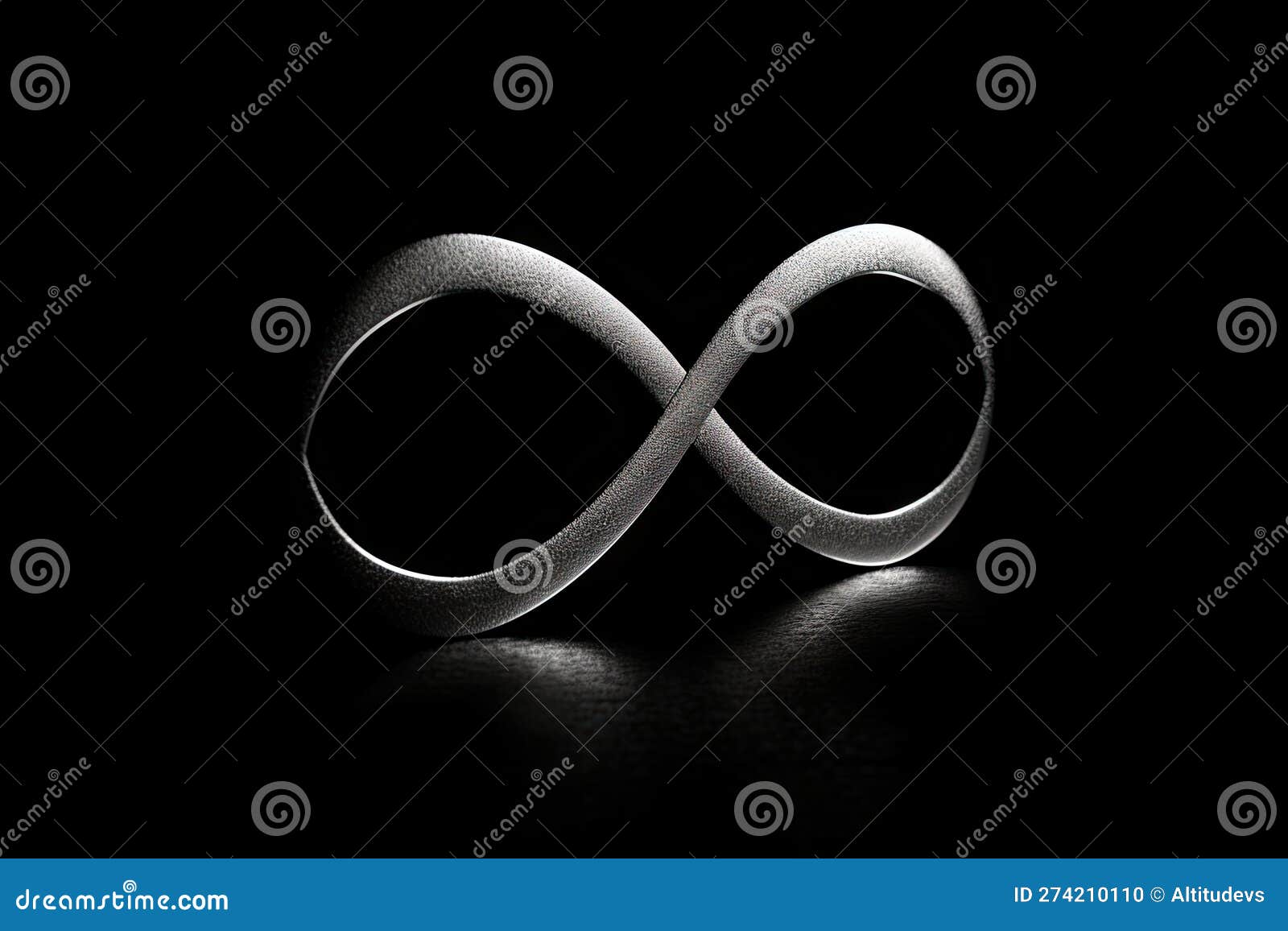 Infinity Symbol on Black Background, Making a Strong and Stylish ...