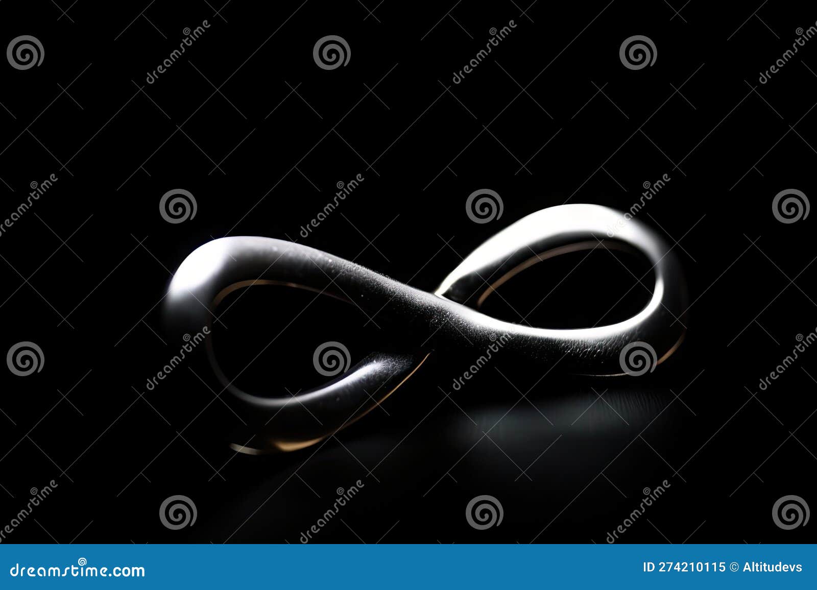 Infinity Symbol on Black Background, Making a Strong and Stylish ...