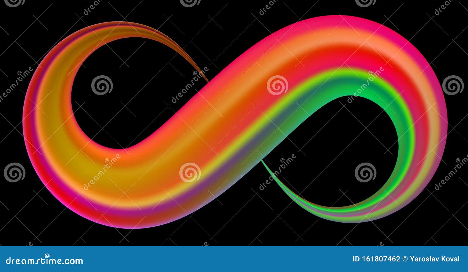 Infinity Symbol. Vector Brush Stroke Bold Sign Stock Illustration ...