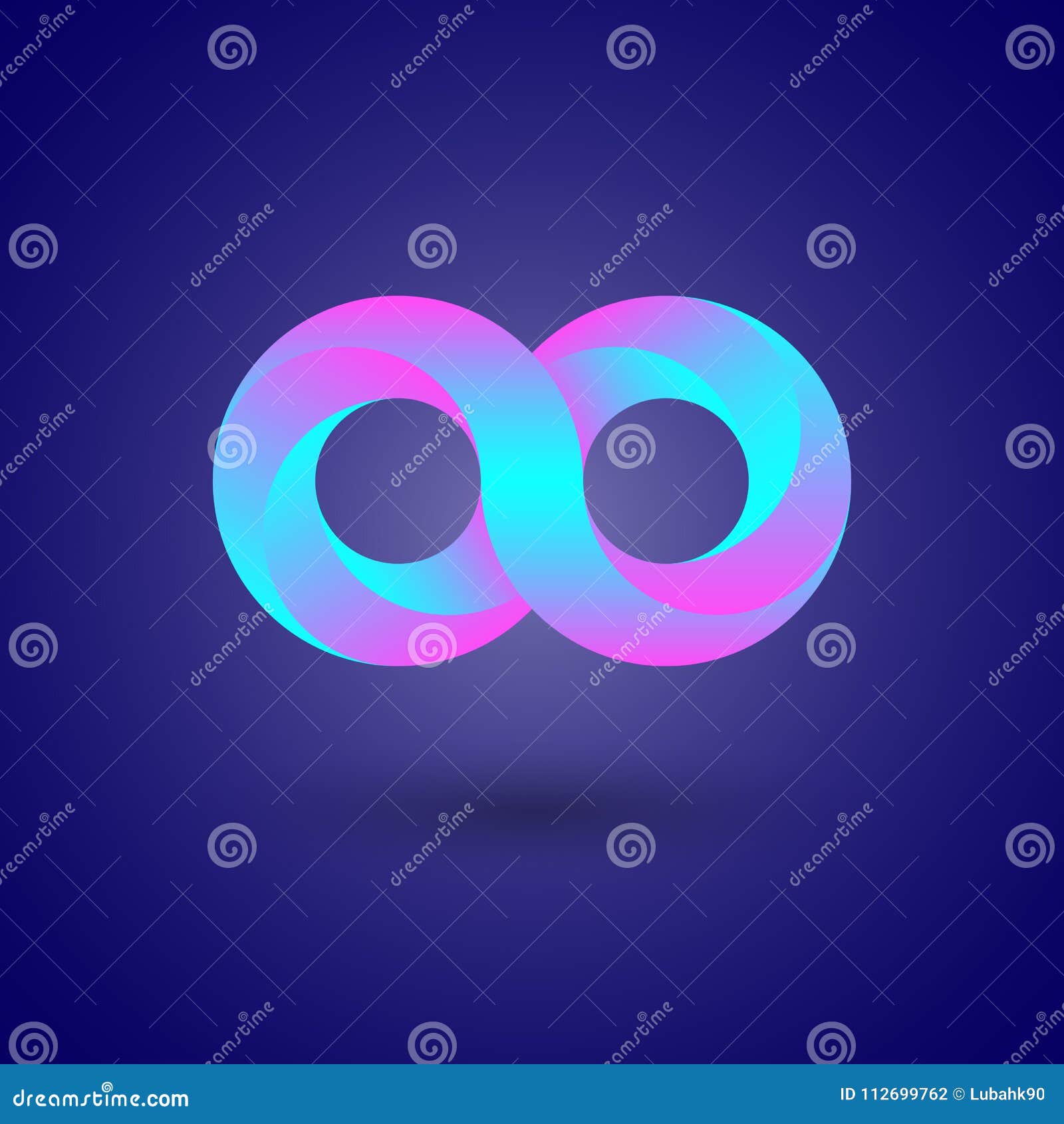 Infinity Symbol. Color 3d Infinity Icon or Logo Stock Vector ...