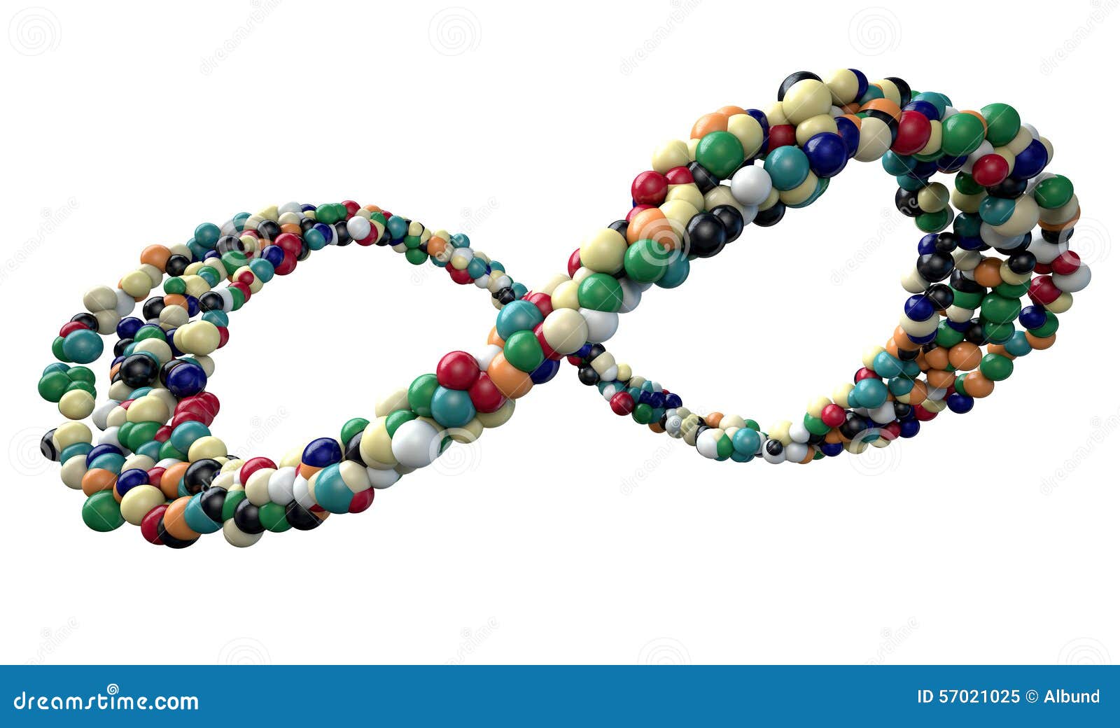 Infinity Symbol Colorful Balls Stock Illustration - Illustration of ...
