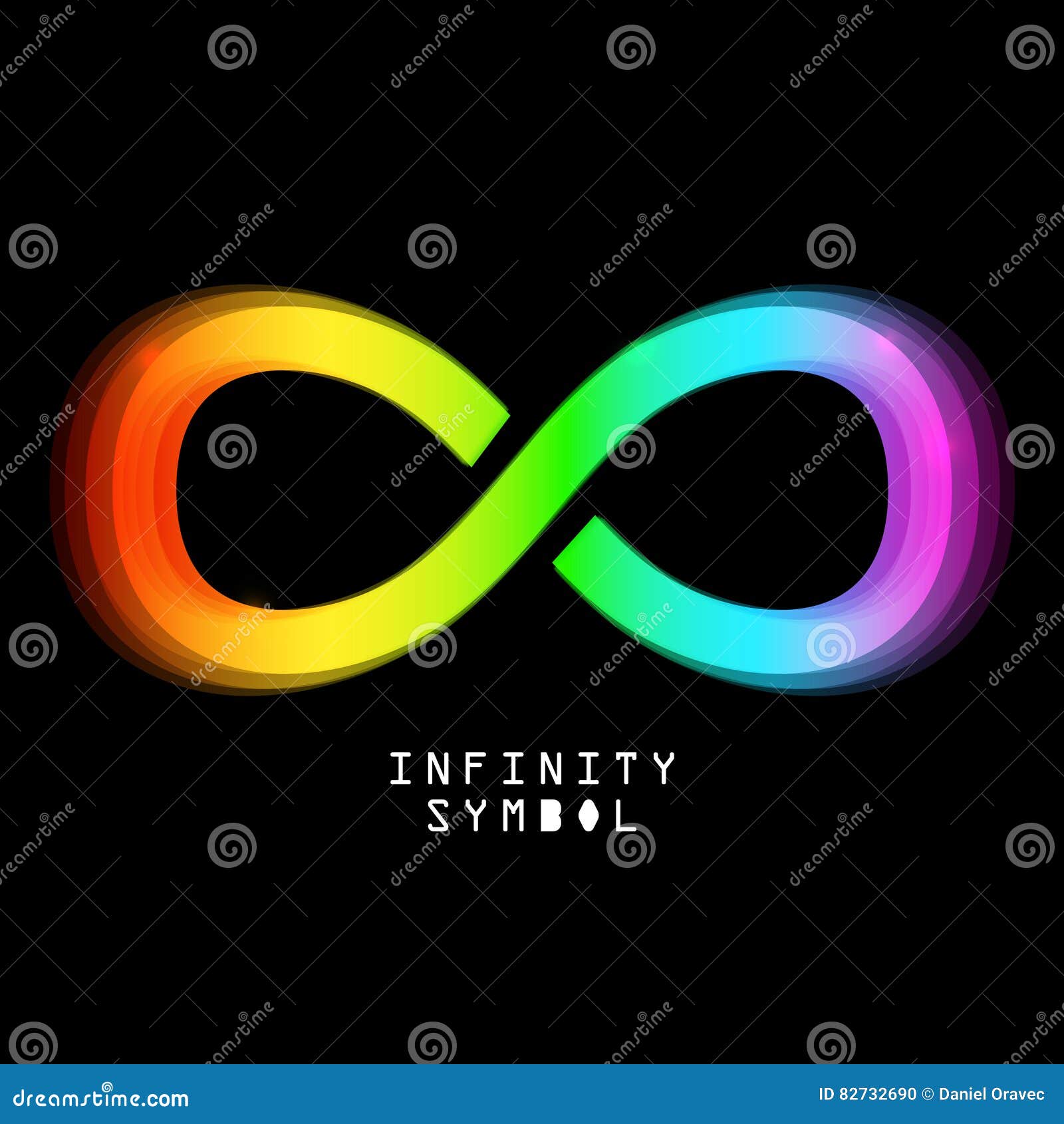 Infinity Symbol stock illustration. Illustration of modern - 82732690