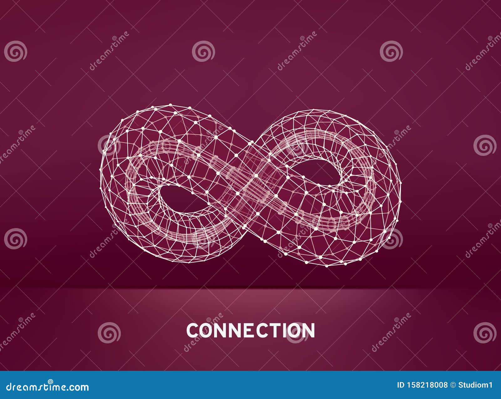 Infinity Symbol. 3D Design Element, Emblem, Icon. Connection Structure ...