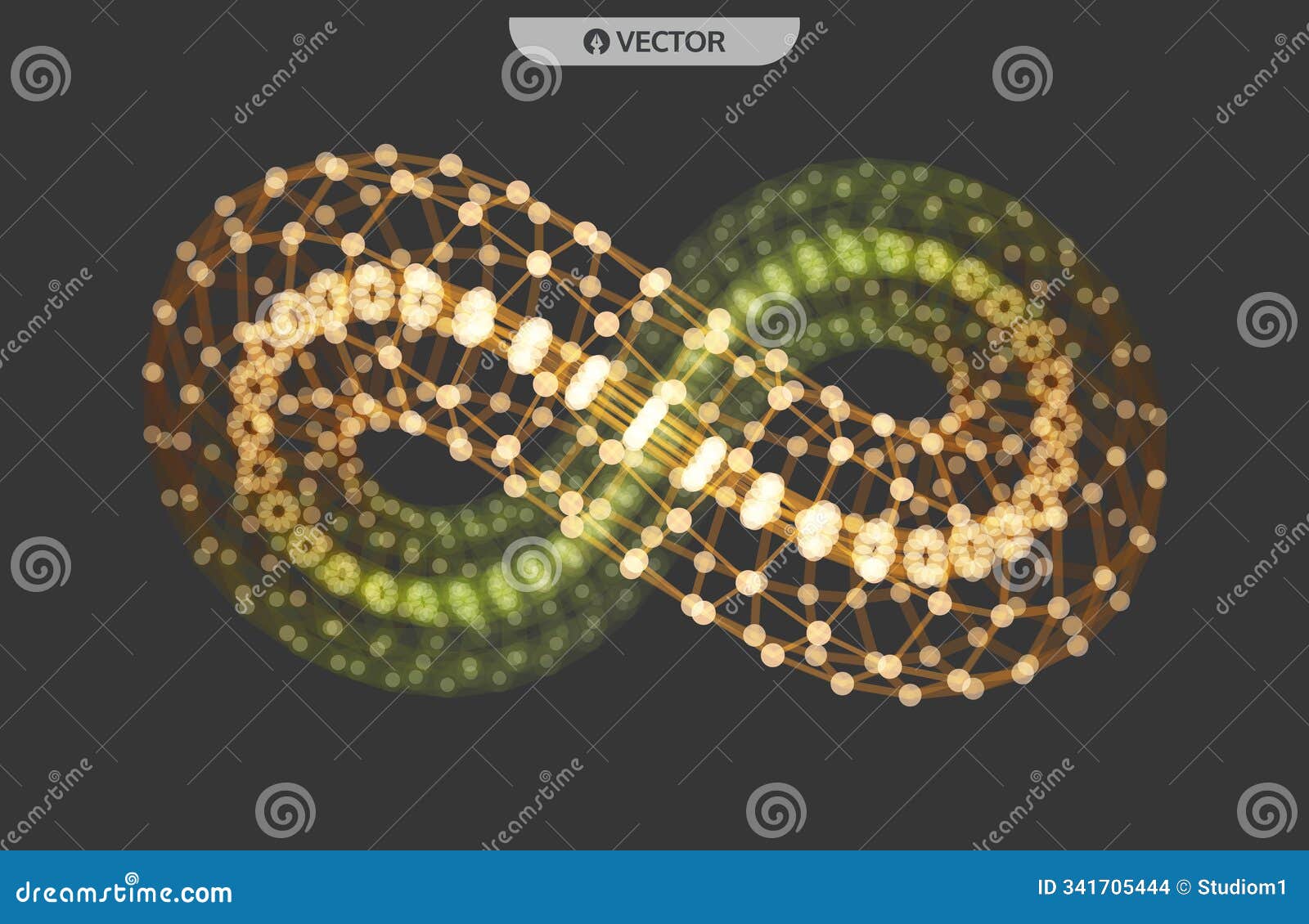 Infinity Symbol. 3D Design Element, Emblem, Icon. Connection Structure ...