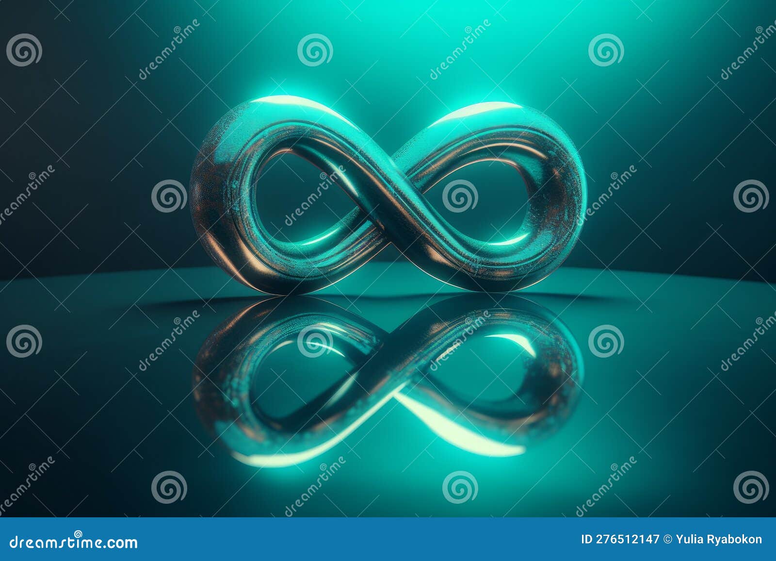 Infinity Symbol 3d. Generate Ai Stock Illustration - Illustration of ...
