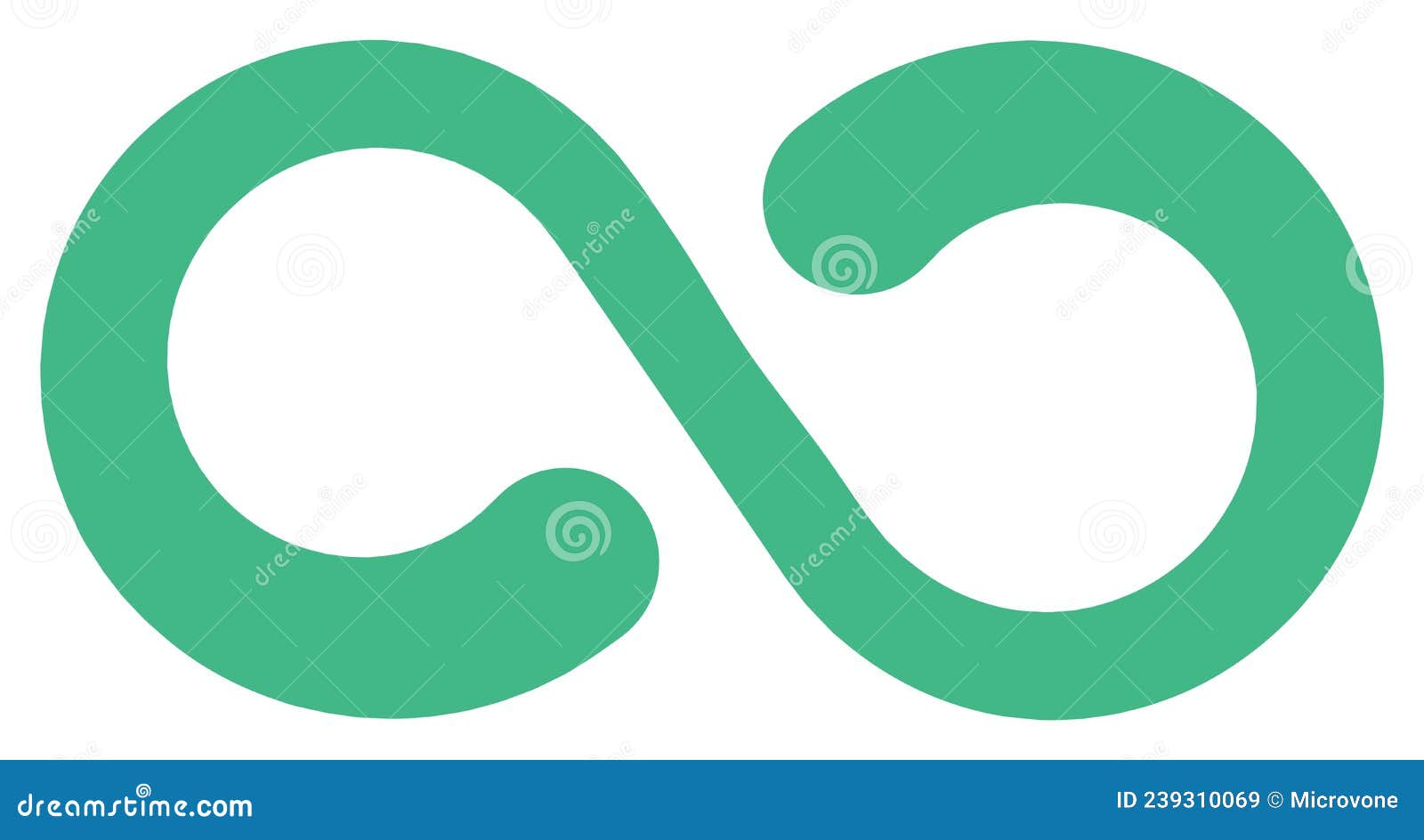 Infinity Symbol. Green Loop Sign. Endless Cycle Icon Vector ... Infinity Symbol. Green Loop Sign. Endless Cycle Icon Vector ...