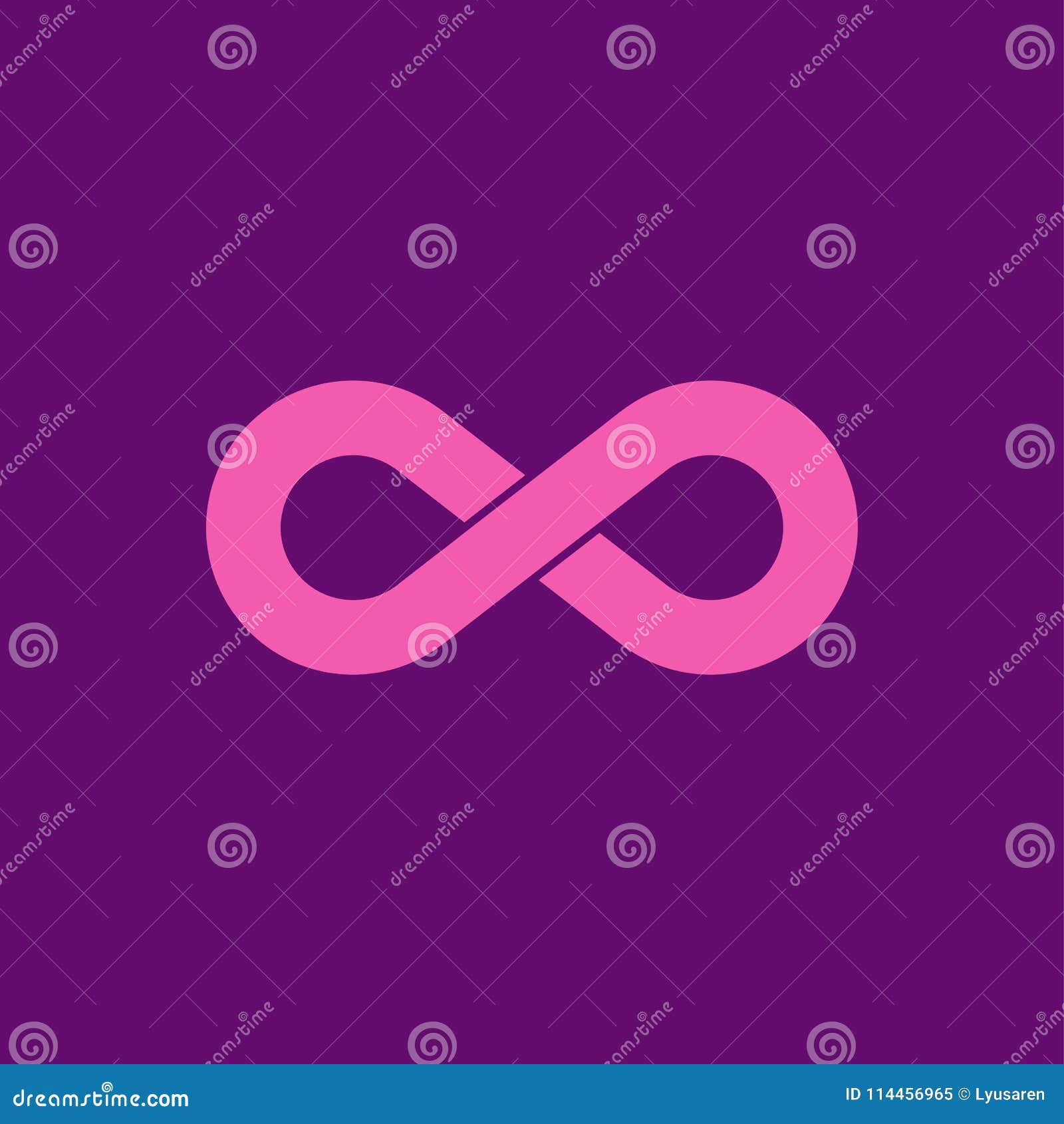 Infinity symbol icon stock illustration. Illustration of limitless ...