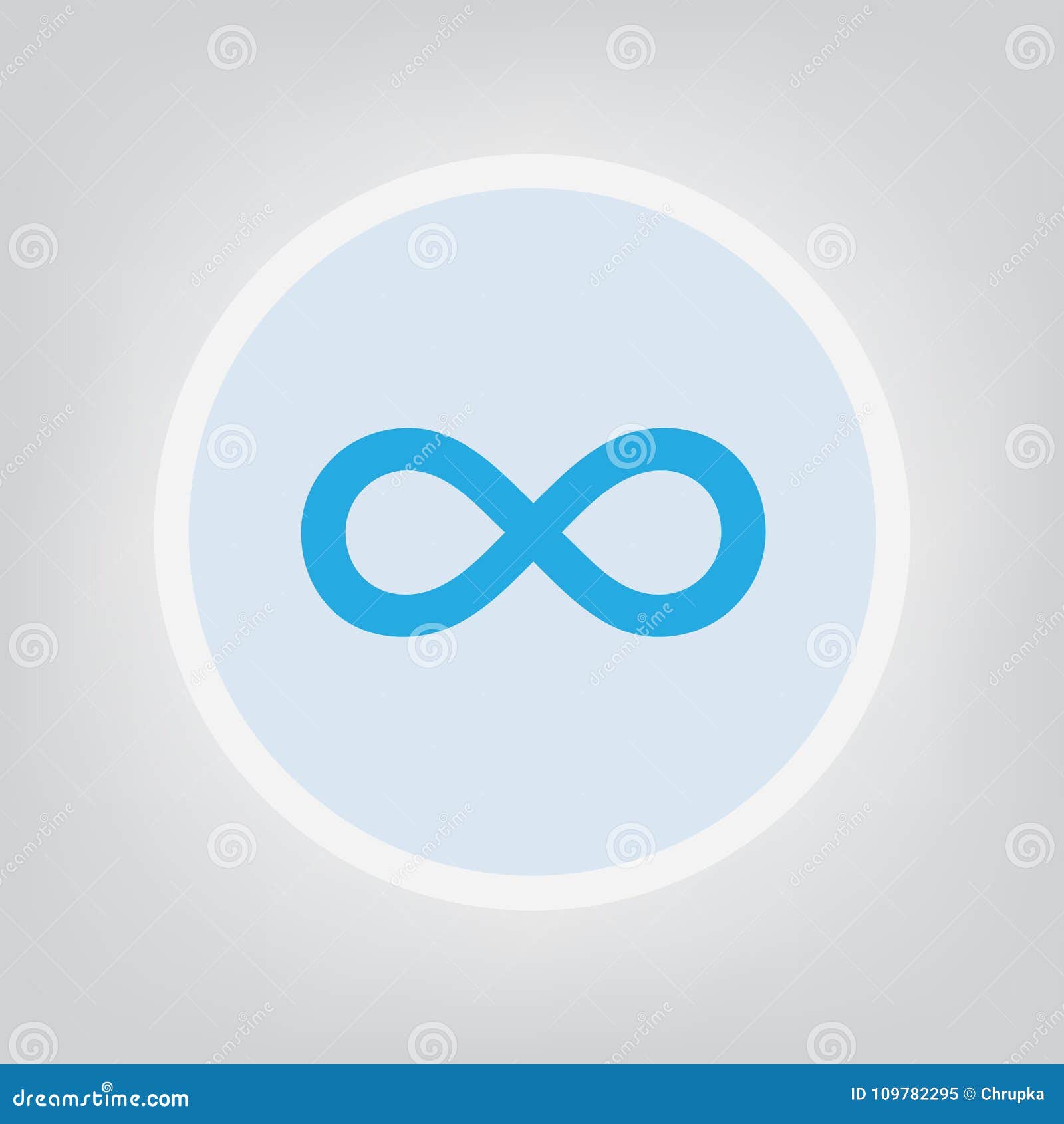 Infinity symbol icon stock vector. Illustration of contour - 109782295