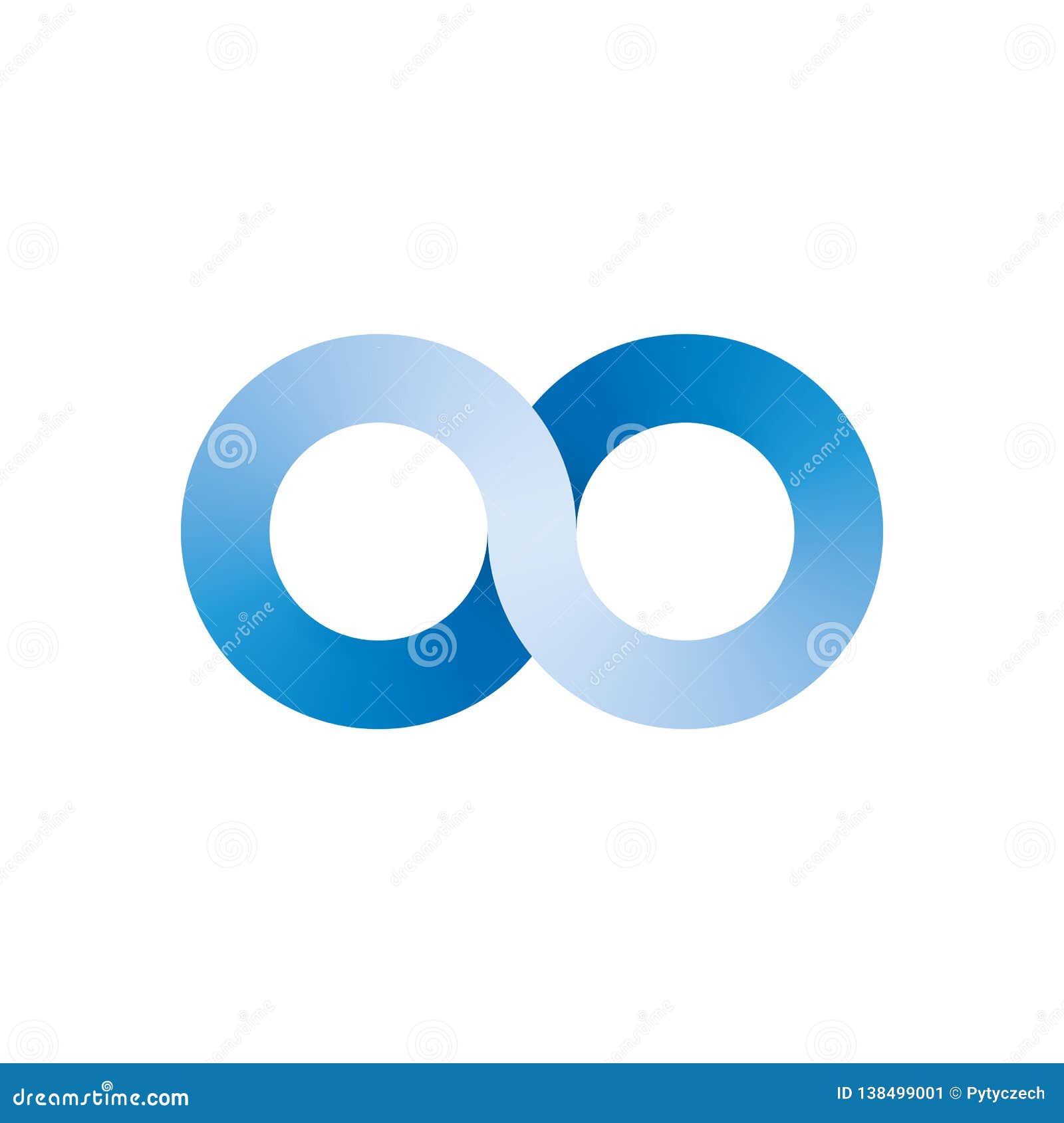Blue Infinity Sign