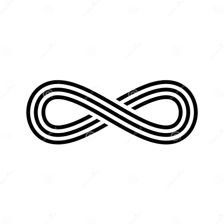 Infinity Symbol Icon. Representing the Concept of Infinite, Limitless ...