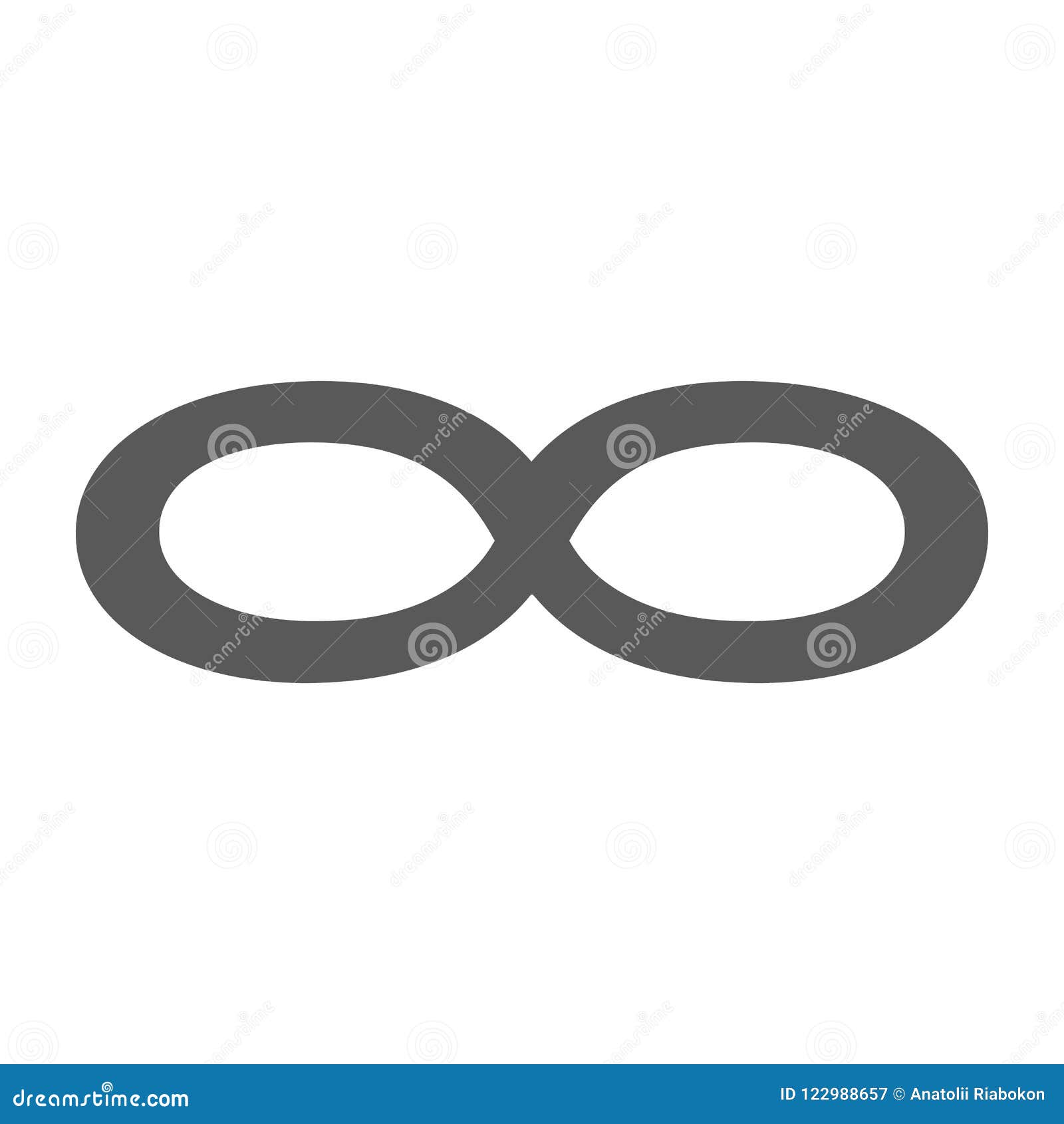 Infinity Symbol Icon Simple Stock Illustration - Illustration of line ...