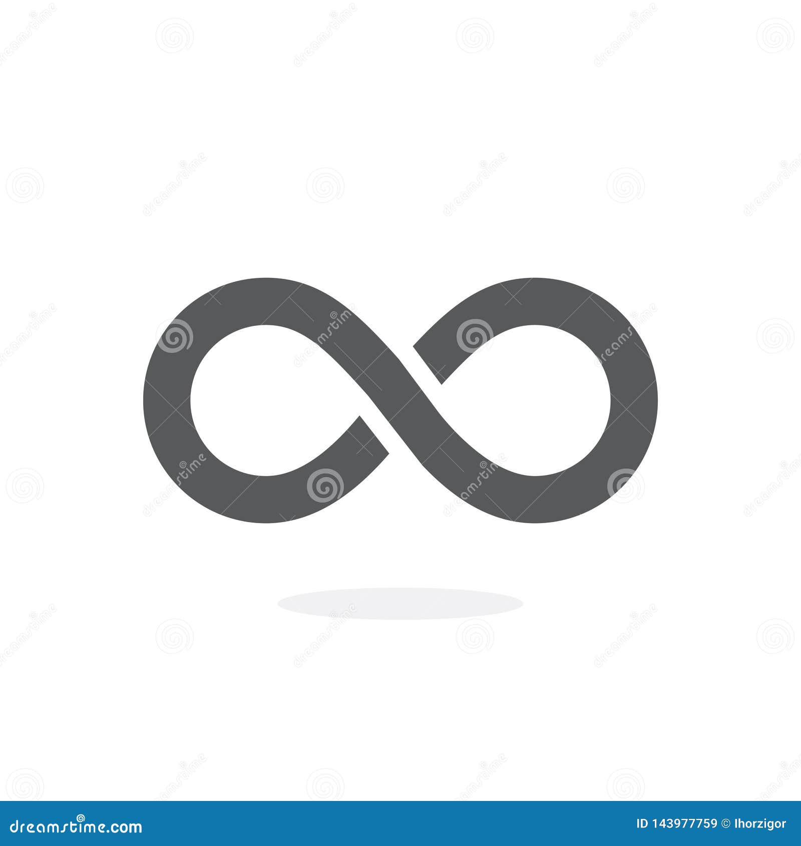 Infinity symbol icon stock vector. Illustration of mathematical - 143977759