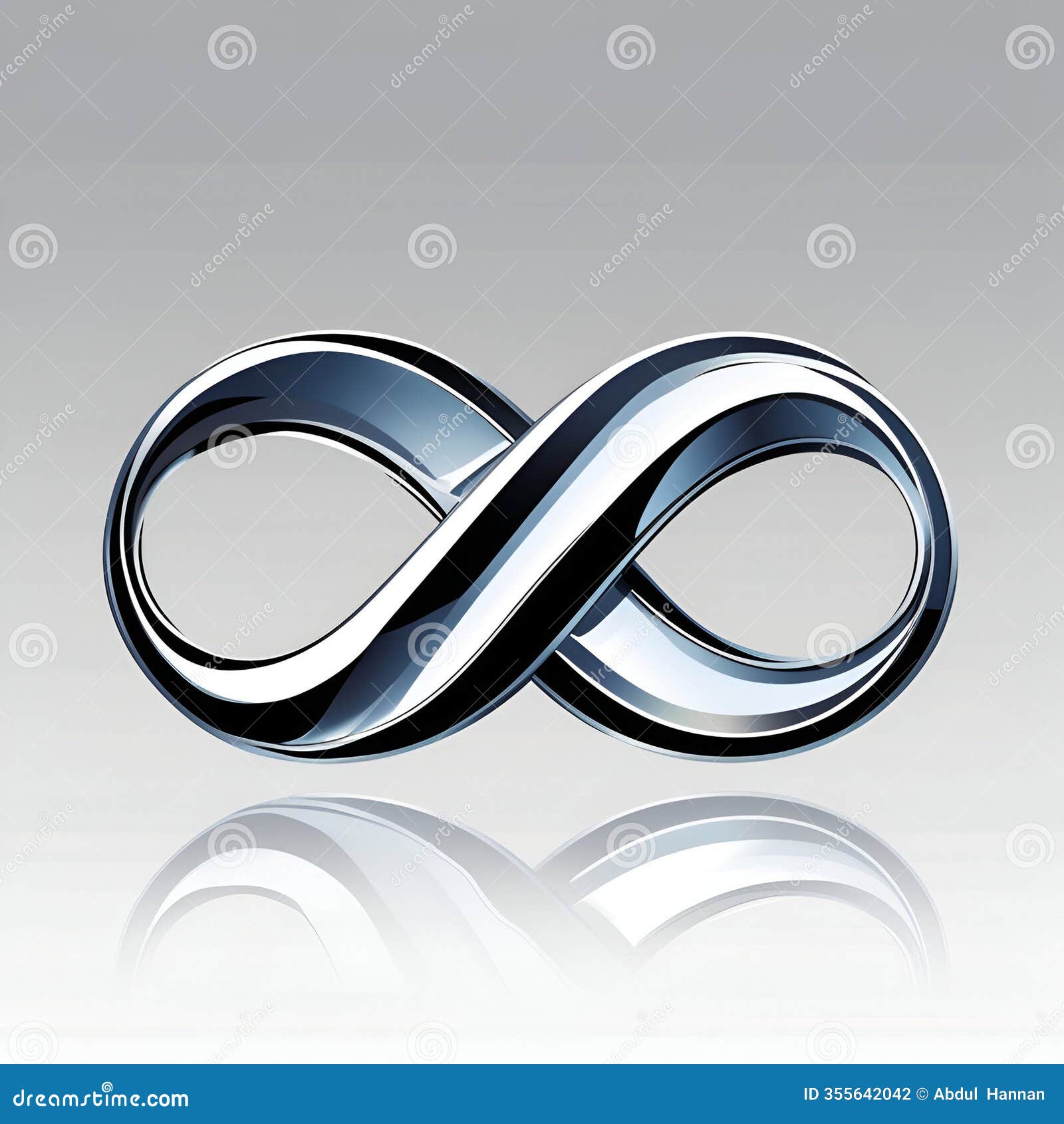 Infinity Symbol Isolated on Transparent Background Stock Illustration ...