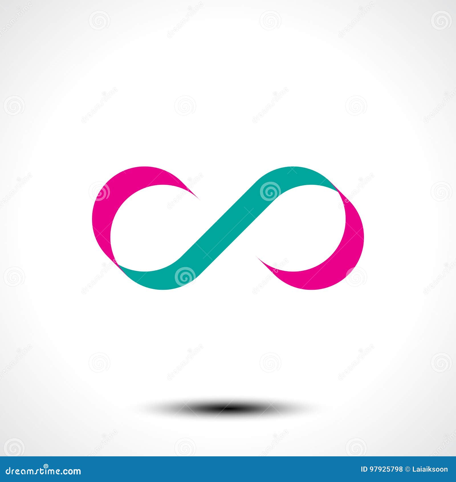 Infinity Symbol or Logo Design Isolated on White Background Stock ...