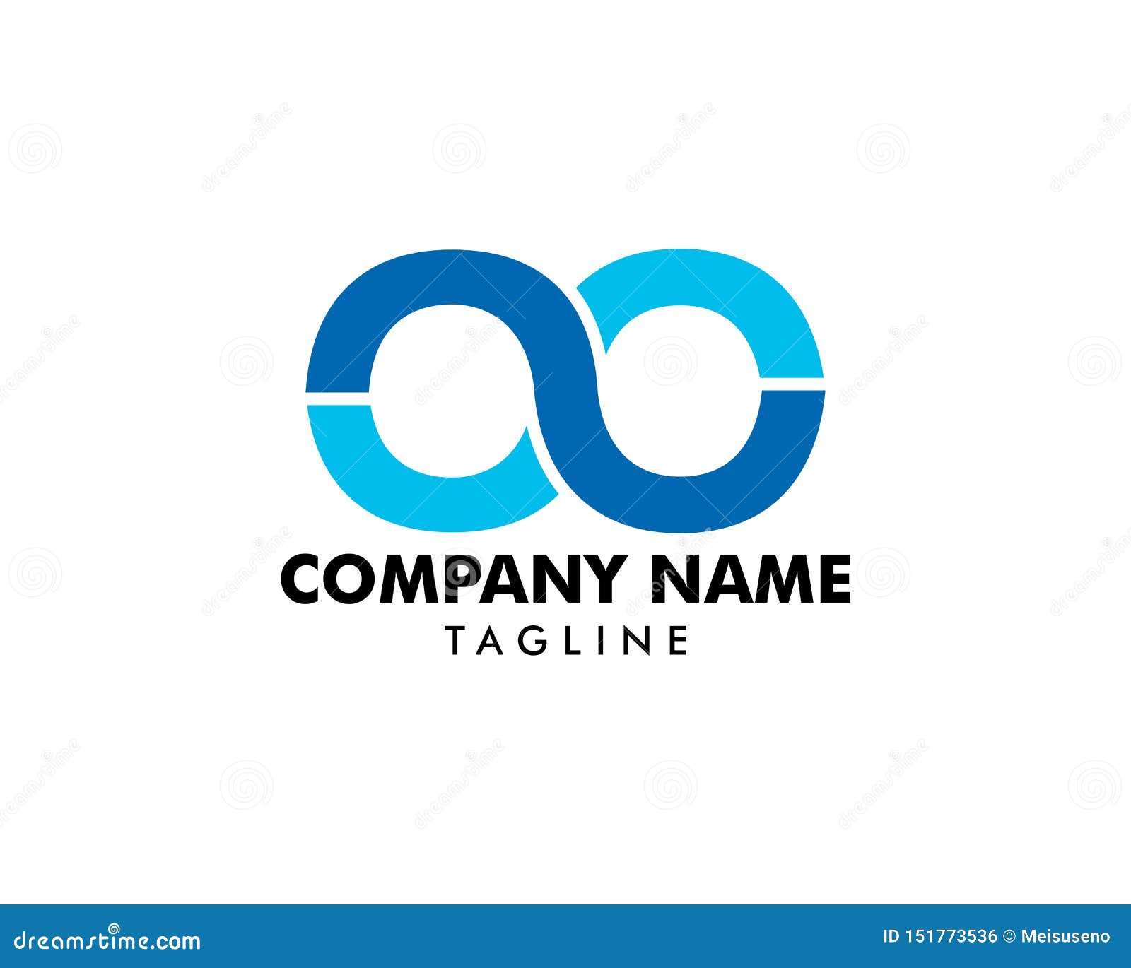 Infinity Symbol Logo Design Vector Illustration Stock Vector ...