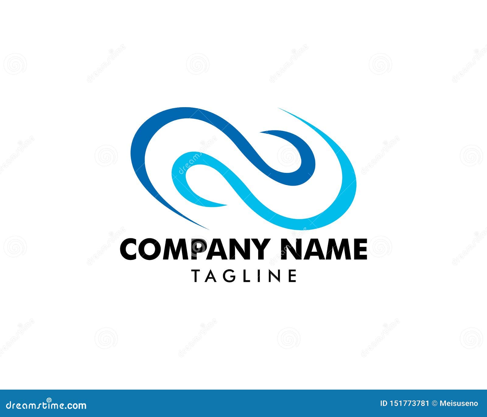 Infinity Symbol Logo Design Vector Illustration Stock Vector ...