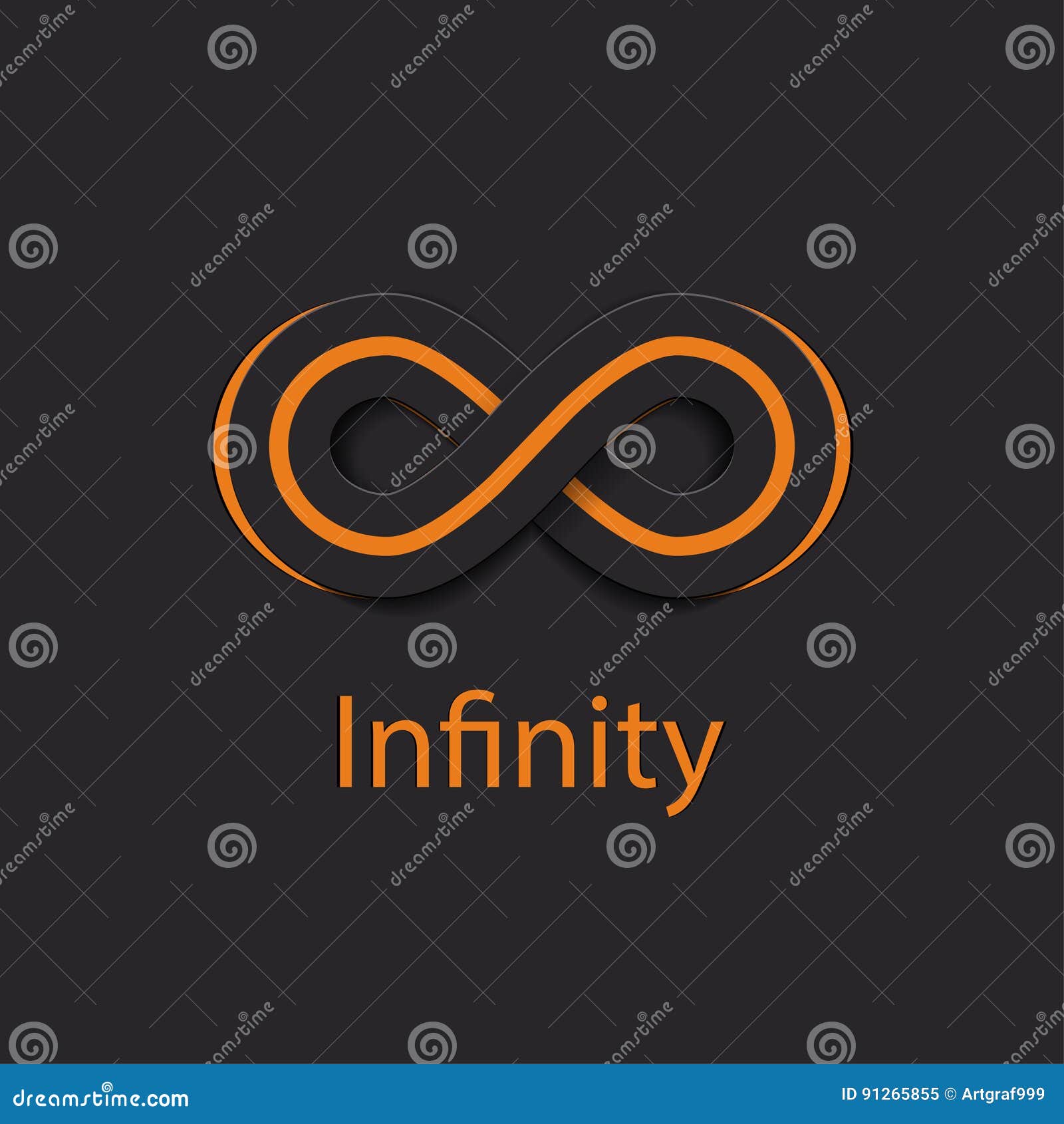 Infinity Symbol Logo. Vector Illustration Stock Vector - Illustration ...