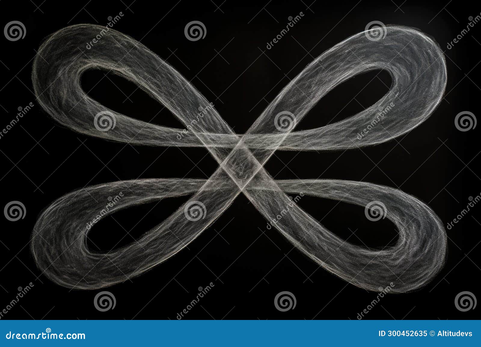 An Infinity Symbol Made from Chalk on a Blackboard Stock Image - Image ...