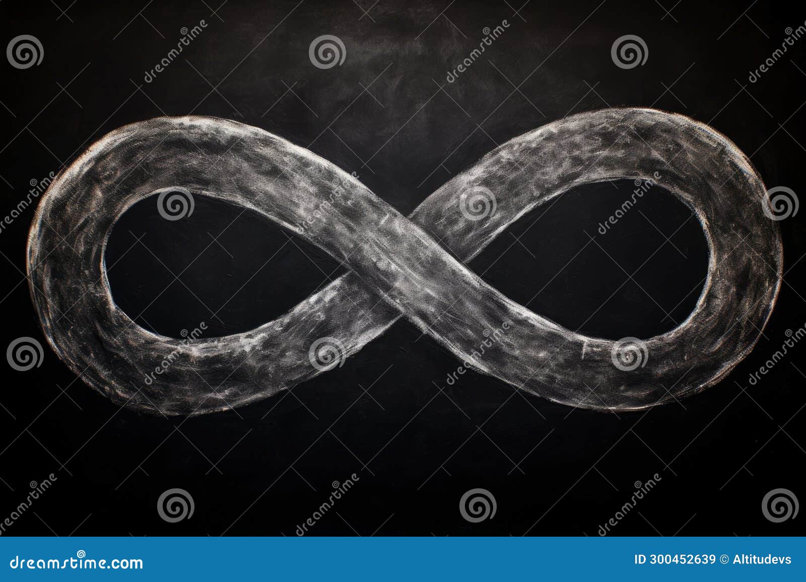An Infinity Symbol Made from Chalk on a Blackboard Stock Image - Image ...