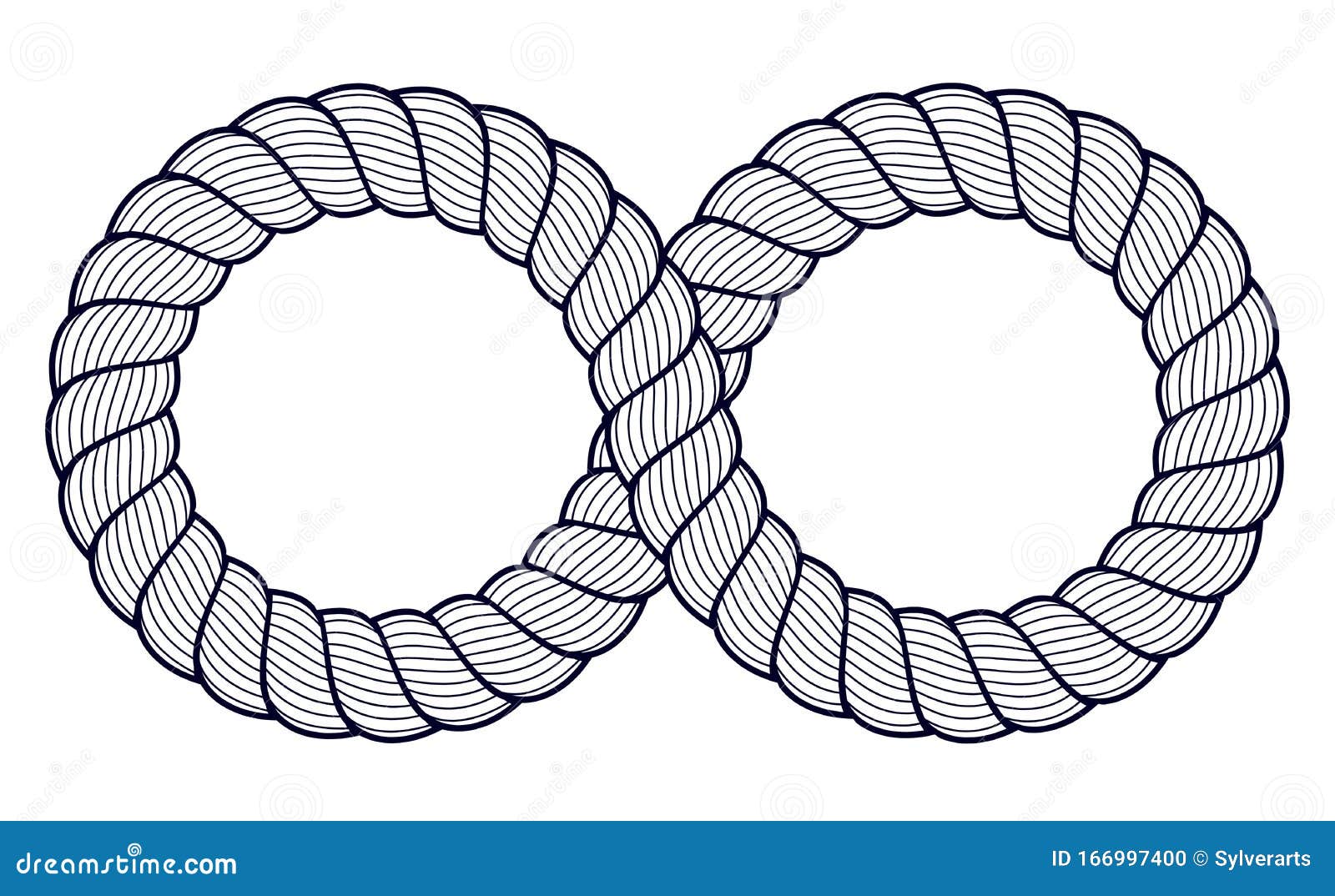 Infinity Symbol With Anchor And Rope