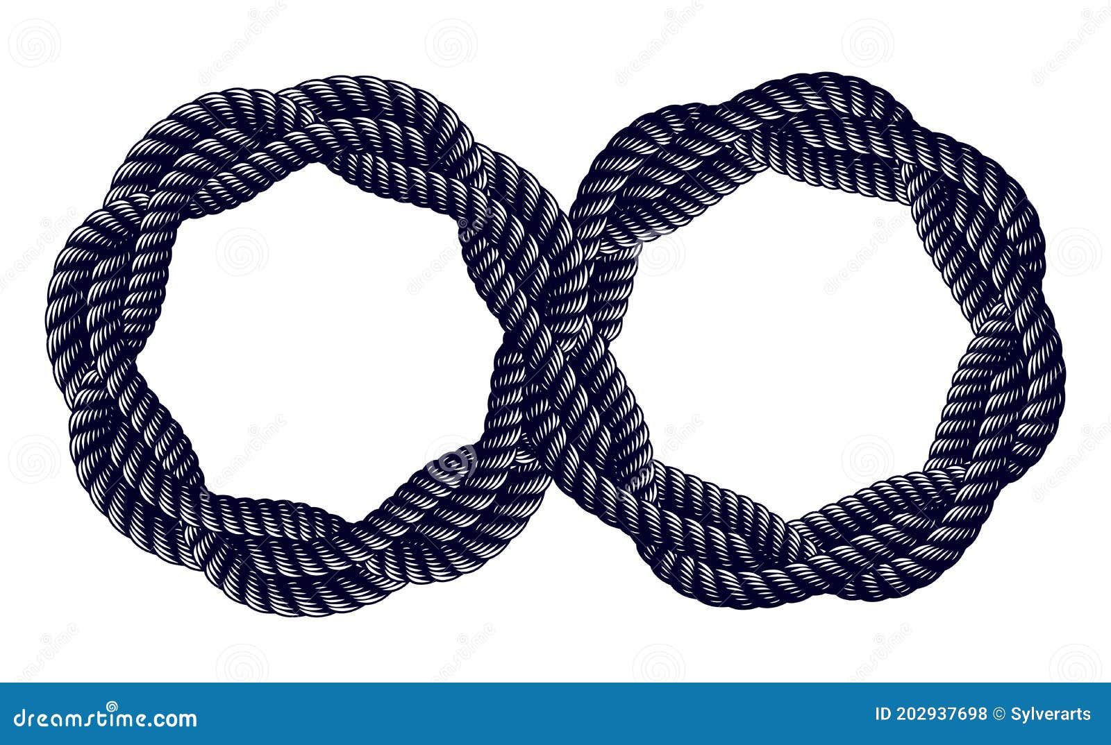 Infinity Symbol Made from Rope Vector Sign Logo Stock Vector ...