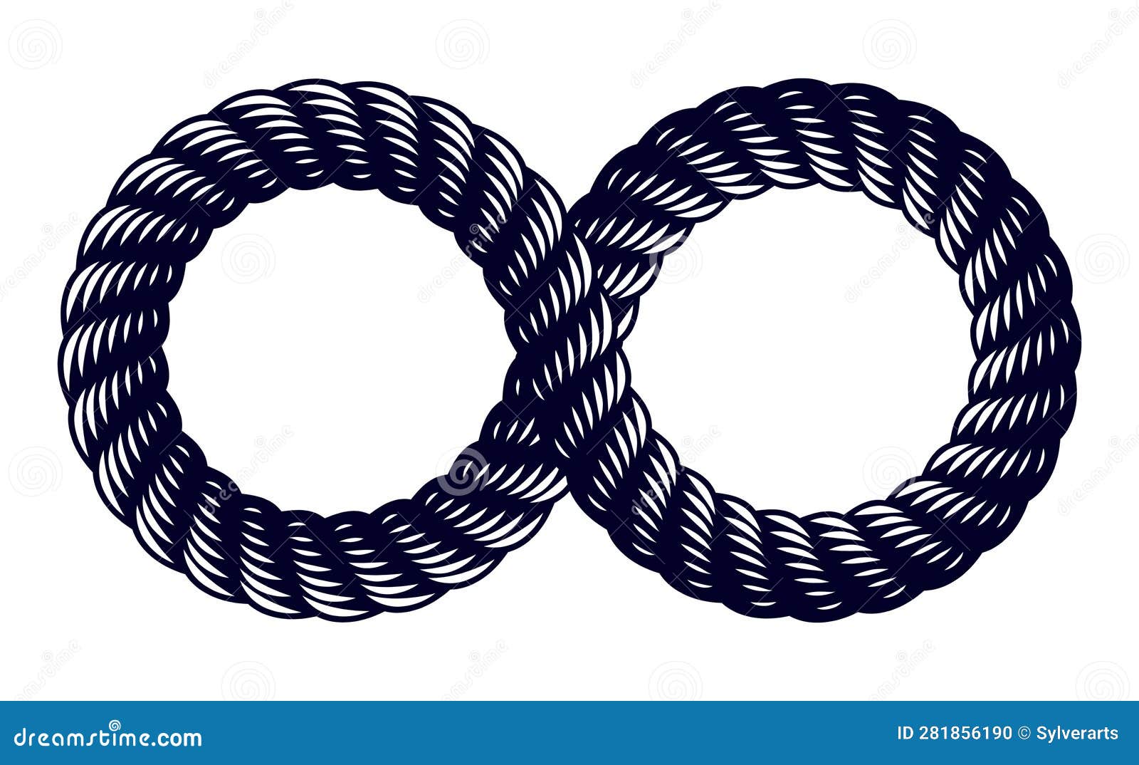 Infinity Symbol Made from Rope Vector Sign Logo Stock Vector ...