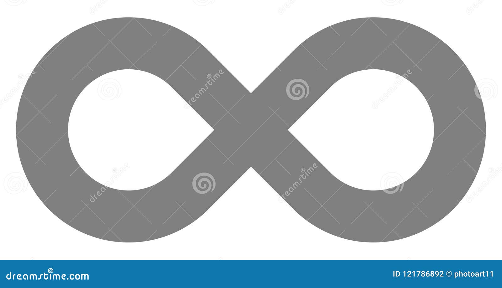 Infinity Symbol Medium Gray - Simple Standard - Isolated - Vector Stock ...