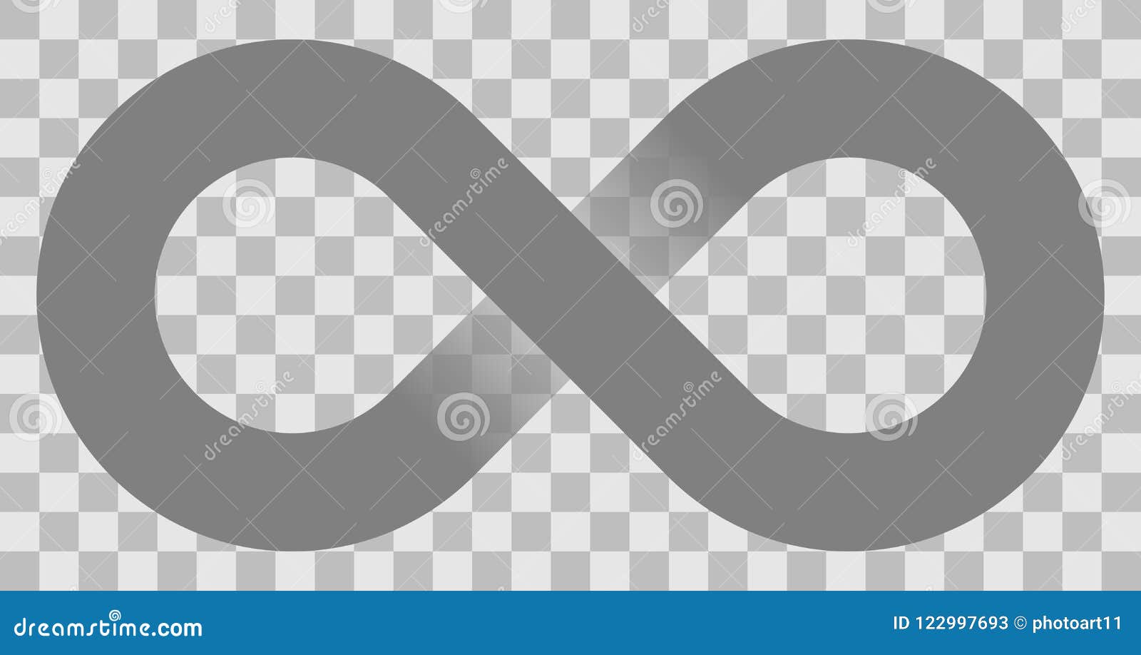 Infinity Symbol Medium Gray - Simple with Transparency Eps 10 - Stock ...